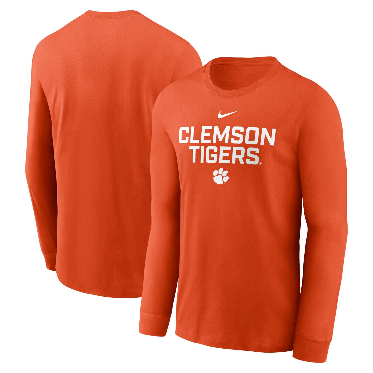 Nike Clemson Tigers 2025 Sideline Performance Long Sleeve T-Shirt | Academy