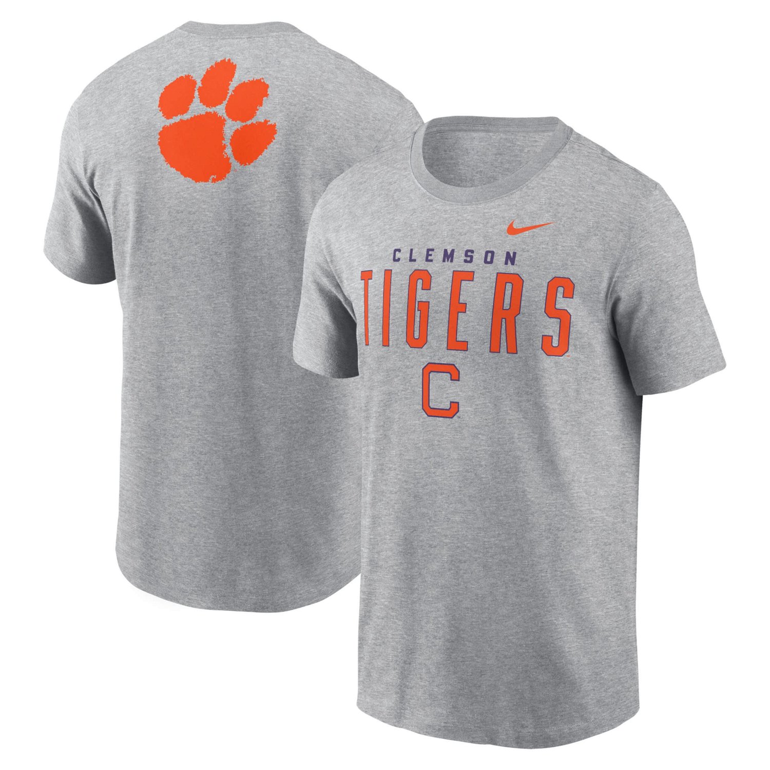 Nike Clemson Tigers Campus 2-Hit Primary Mascot T-Shirt | Academy