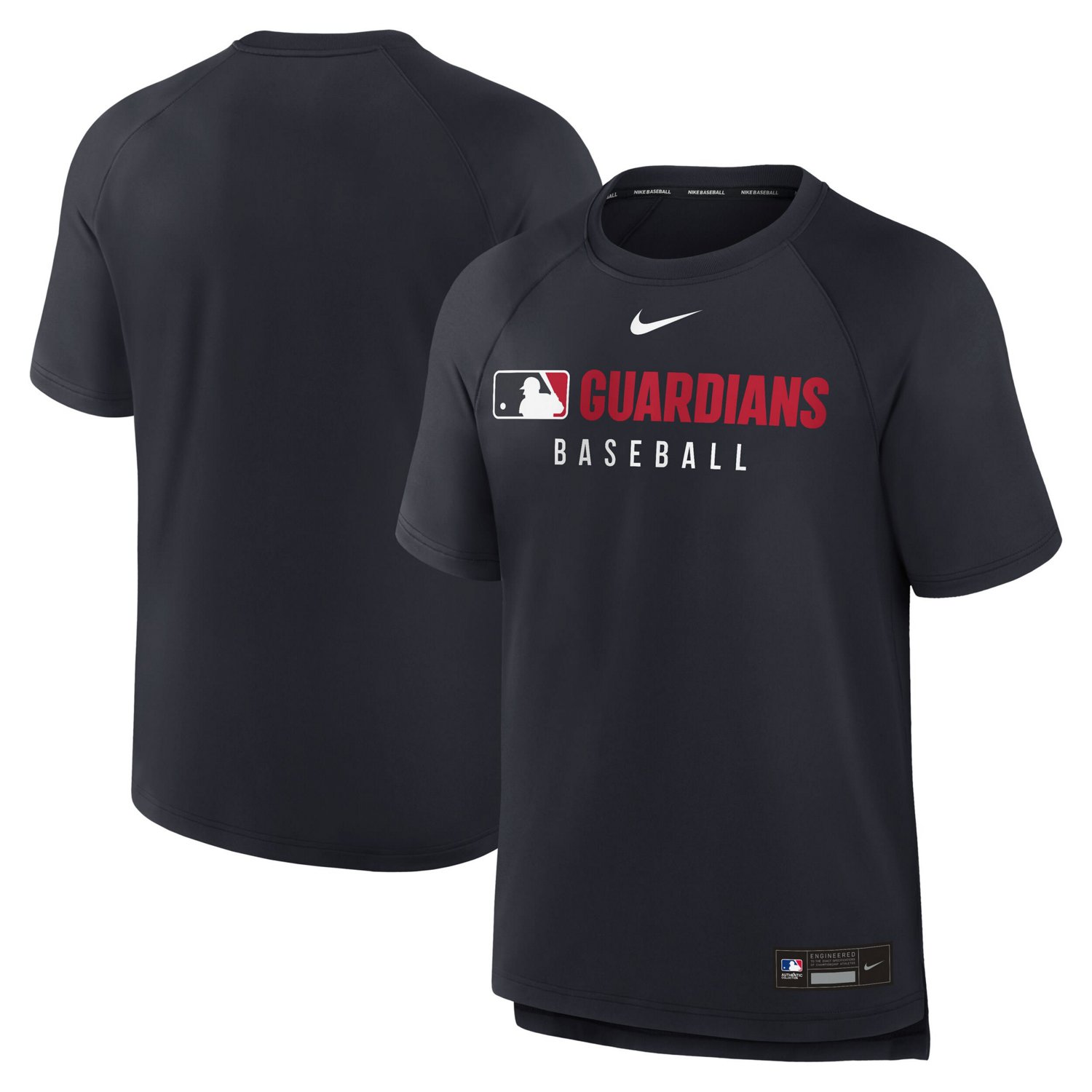 Nike Cleveland Guardians Authentic Collection Pregame Raglan ...