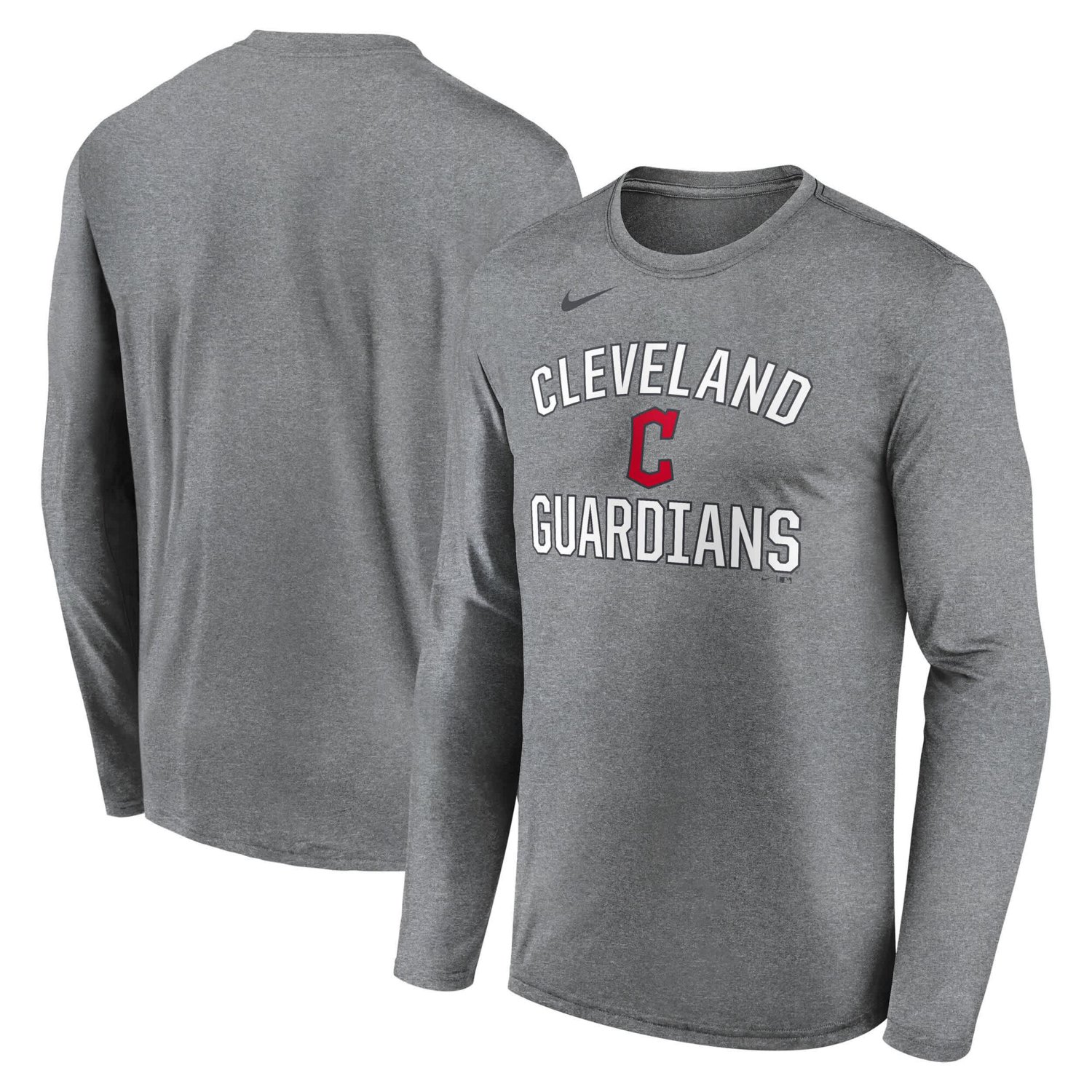 Nike Cleveland Guardians Club Arched Legend Performance Long Sleeve T-Shirt | Academy