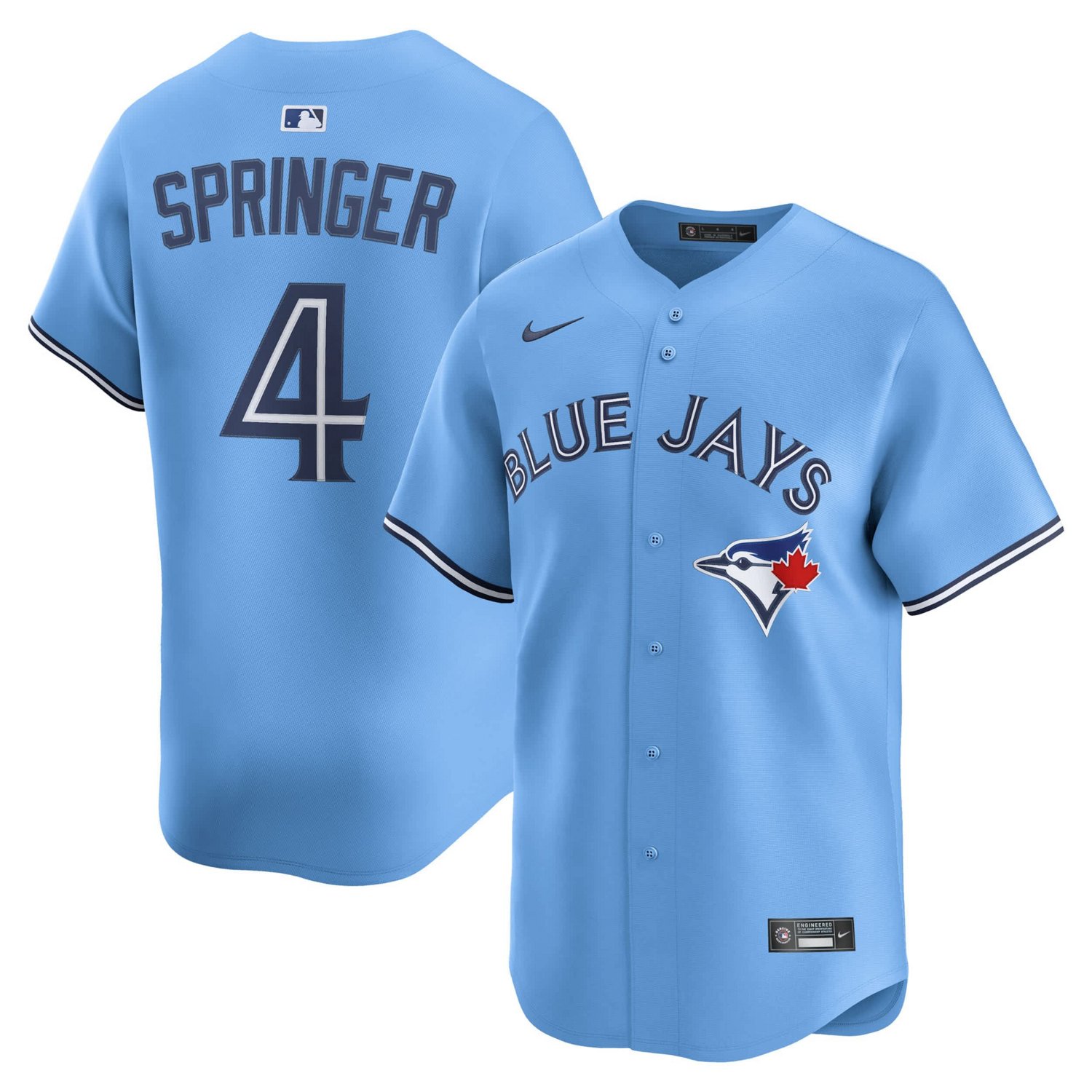Nike George Springer Powder Toronto Jays Alternate 2 Limited Jersey ...