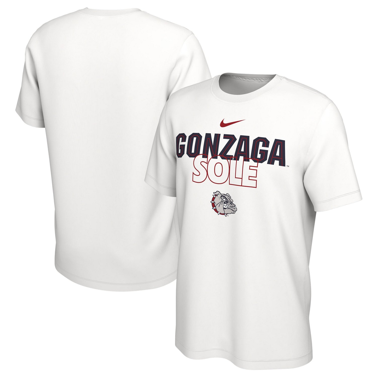 Nike Gonzaga Bulldogs 2023 On Court Bench T-Shirt | Academy