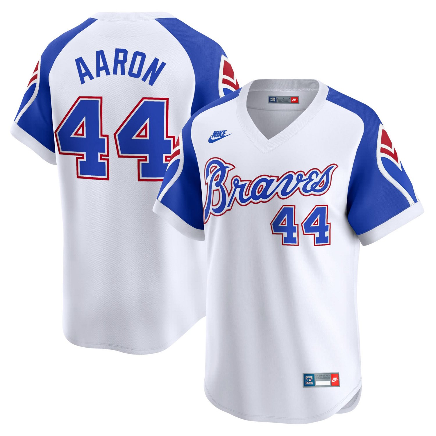 Nike Hank Aaron Atlanta Braves Throwback Cooperstown Limited Jersey ...