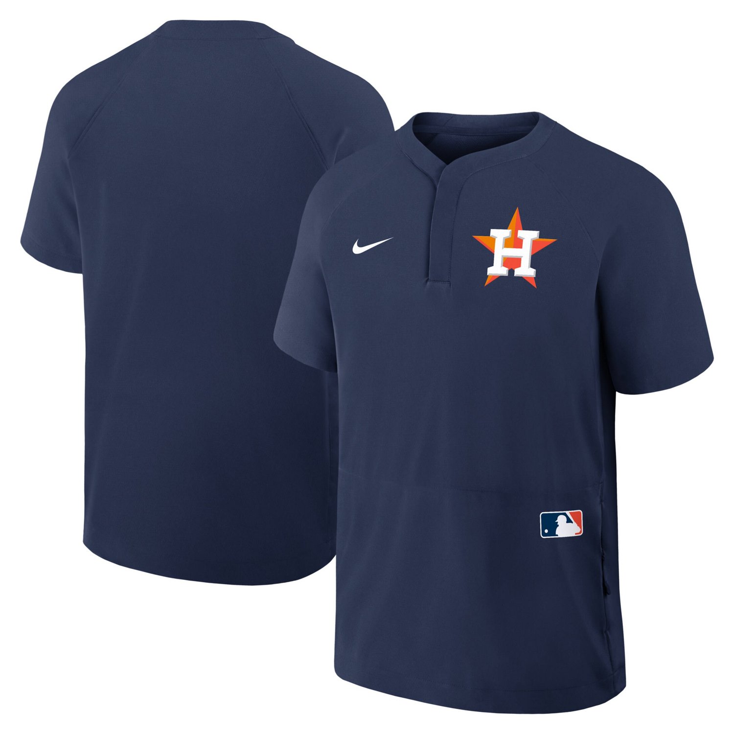 Nike Houston Astros Authentic Collection Raglan Short Sleeve Windshirt ...