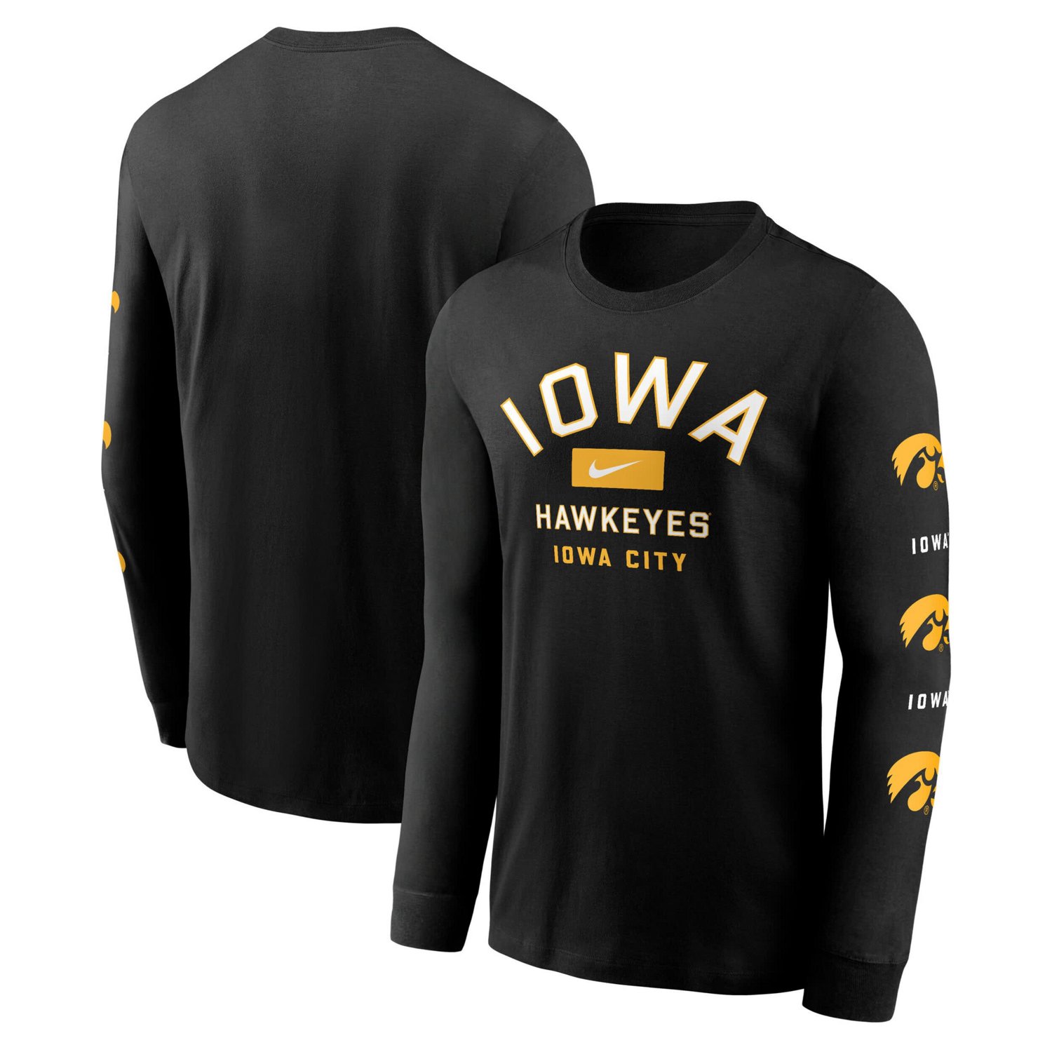 Nike Iowa Hawkeyes Classic Location Long Sleeve T-Shirt | Academy