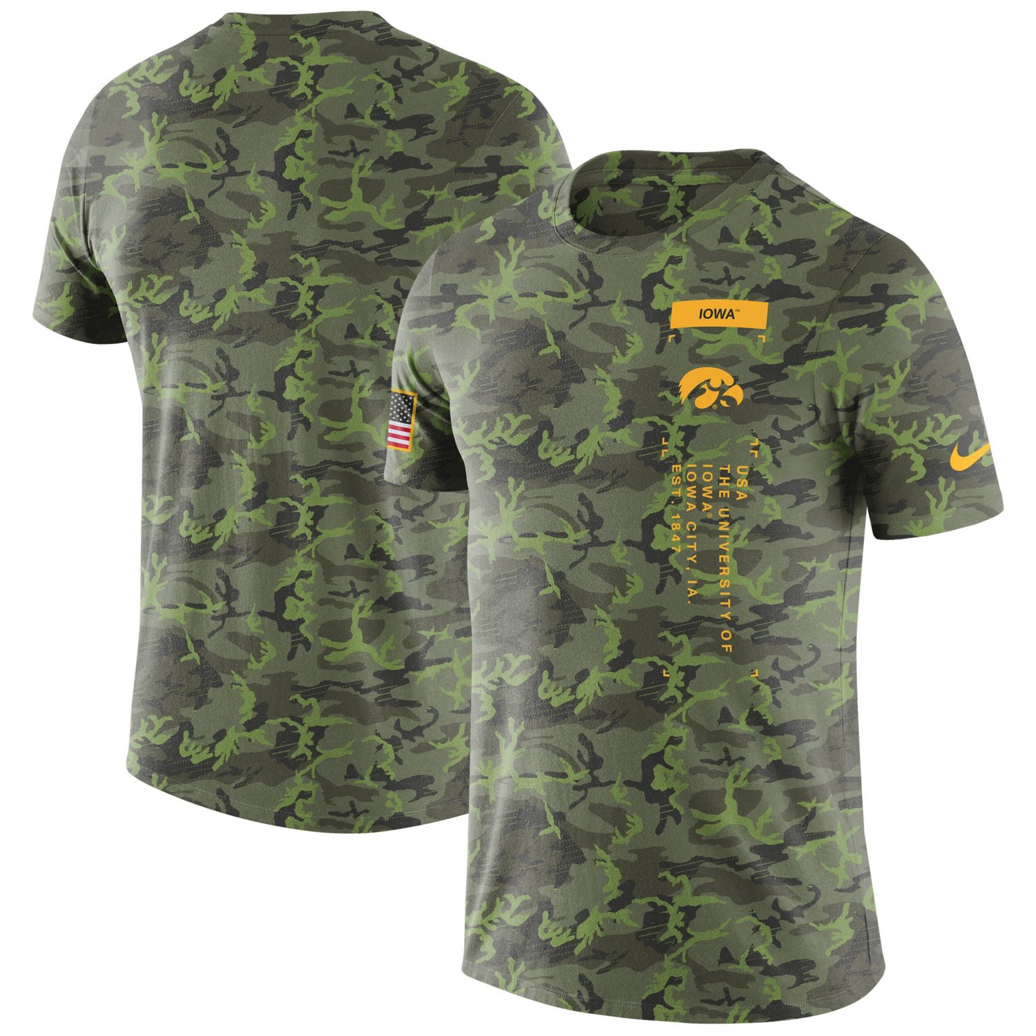 Nike Iowa Hawkeyes Military T-Shirt | Free Shipping at Academy