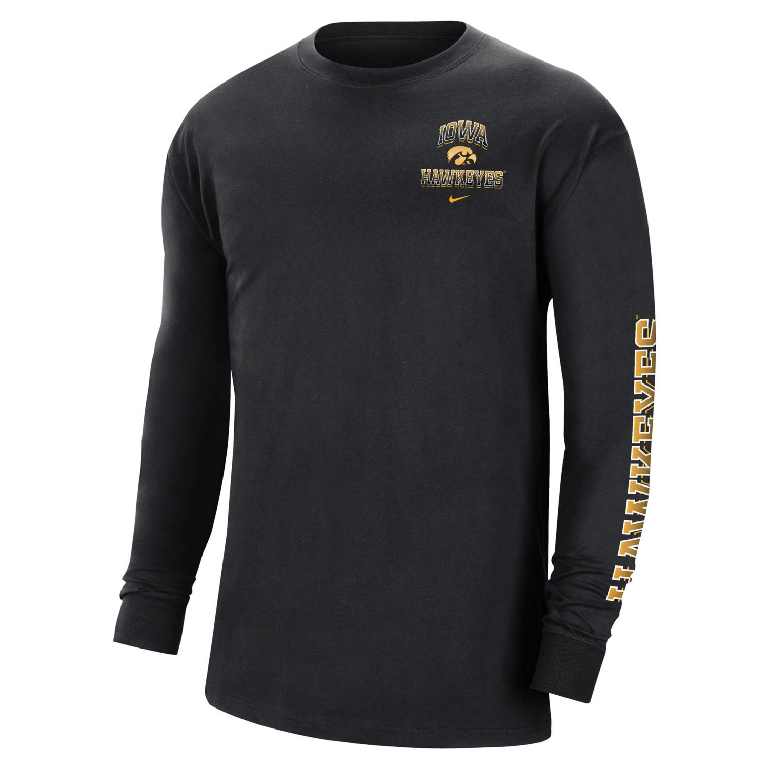 Nike Iowa Hawkeyes Tour Max 90 Long Sleeve T-Shirt | Academy