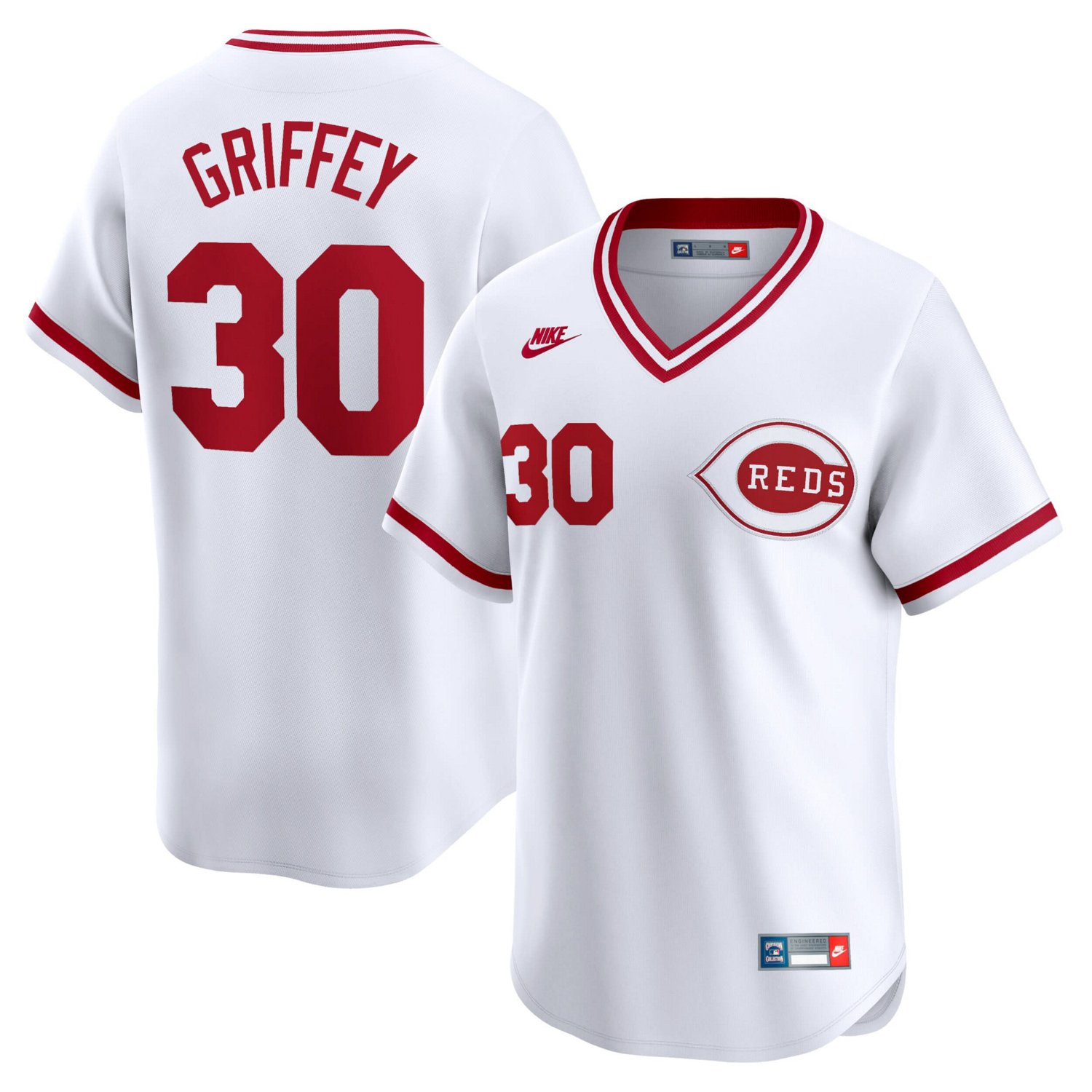 Nike Ken Griffey Cincinnati Reds Throwback Cooperstown Limited Jersey ...