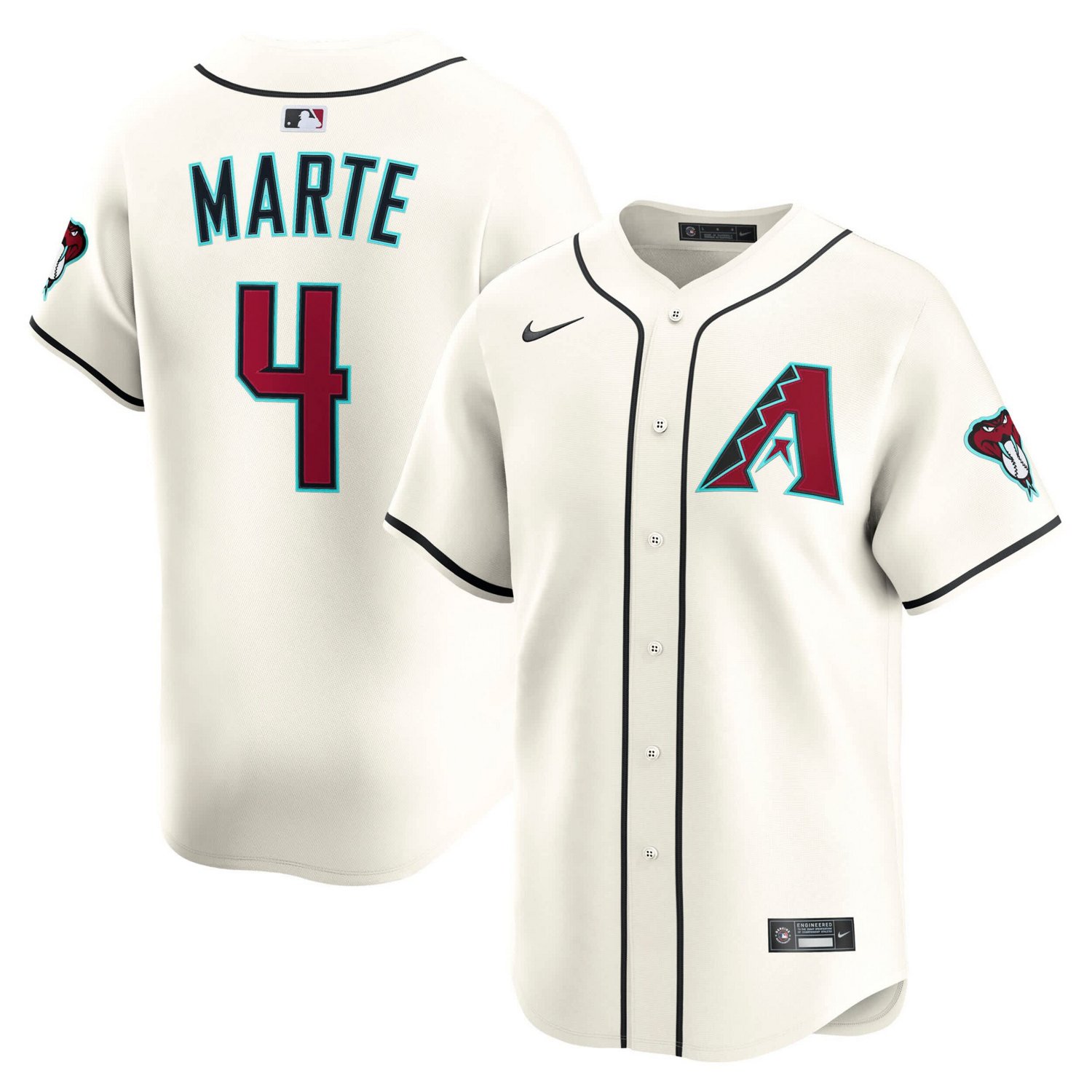 Nike Ketel Marte Arizona Diamondbacks Alternate Limited Player Jersey ...