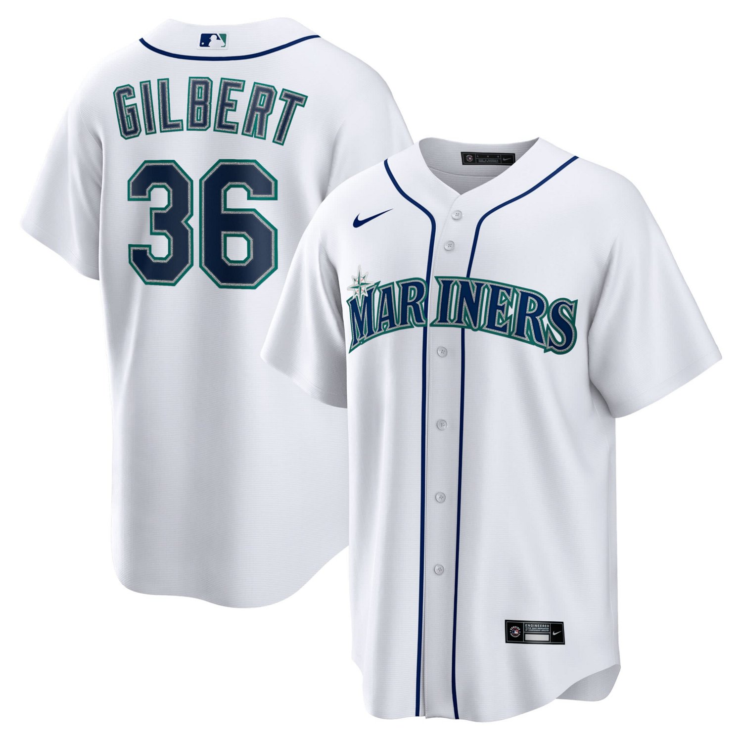 Nike Logan Gilbert Seattle Mariners Home Replica Jersey | Academy