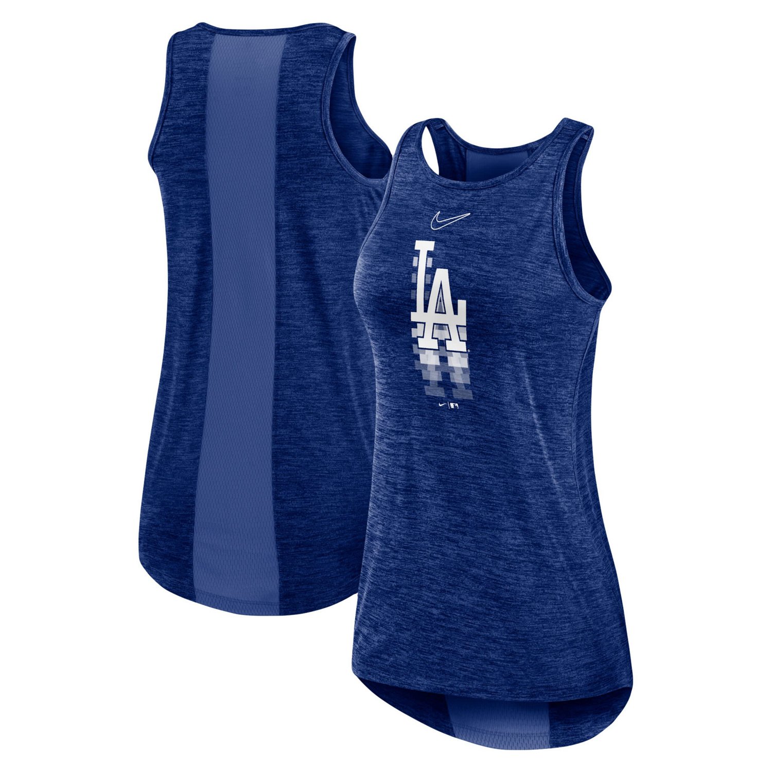 Nike Los Angeles Dodgers Logo Fade High Neck Performance Tank Top | Academy