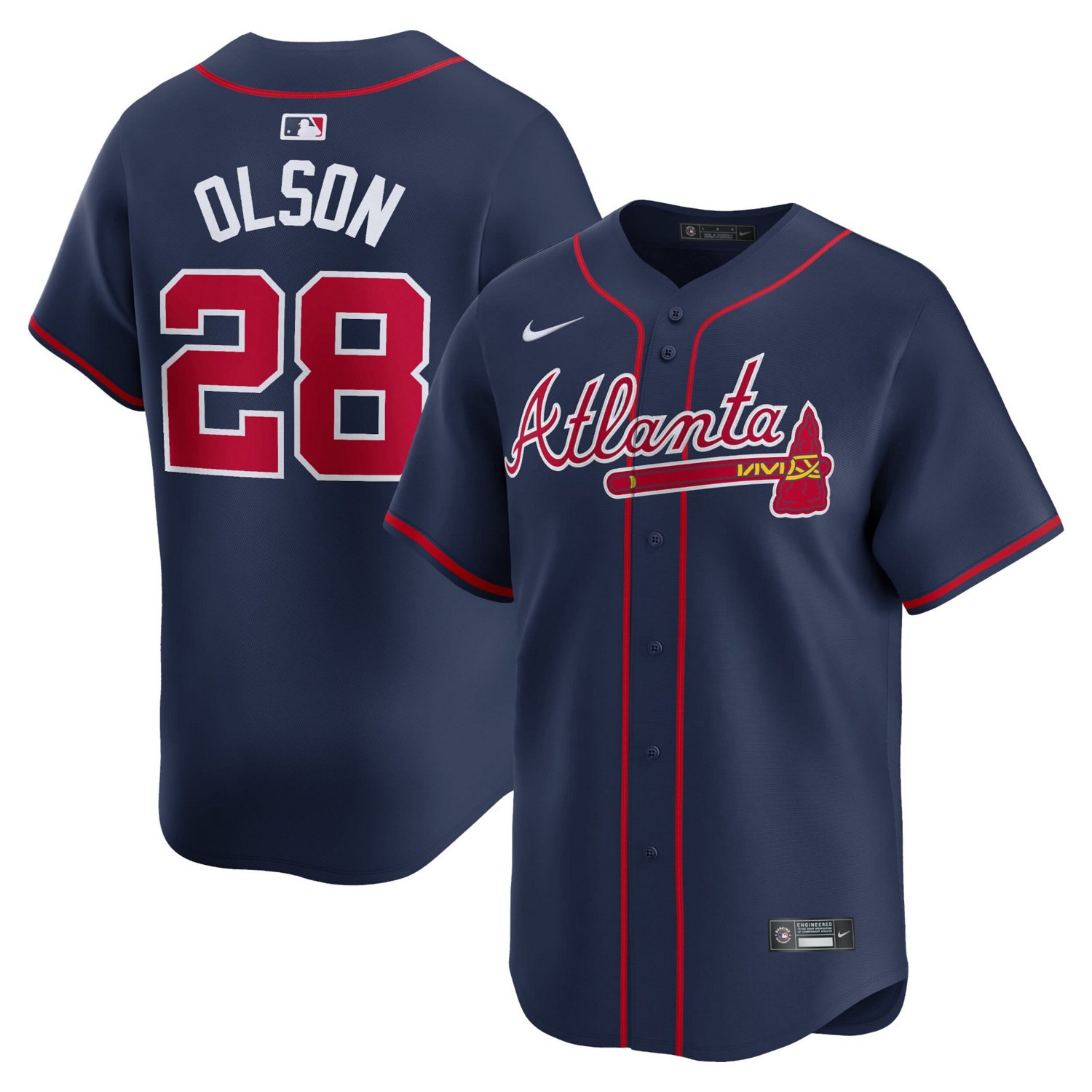 Nike Matt Olson Atlanta Braves Alternate Limited Player Jersey | Academy