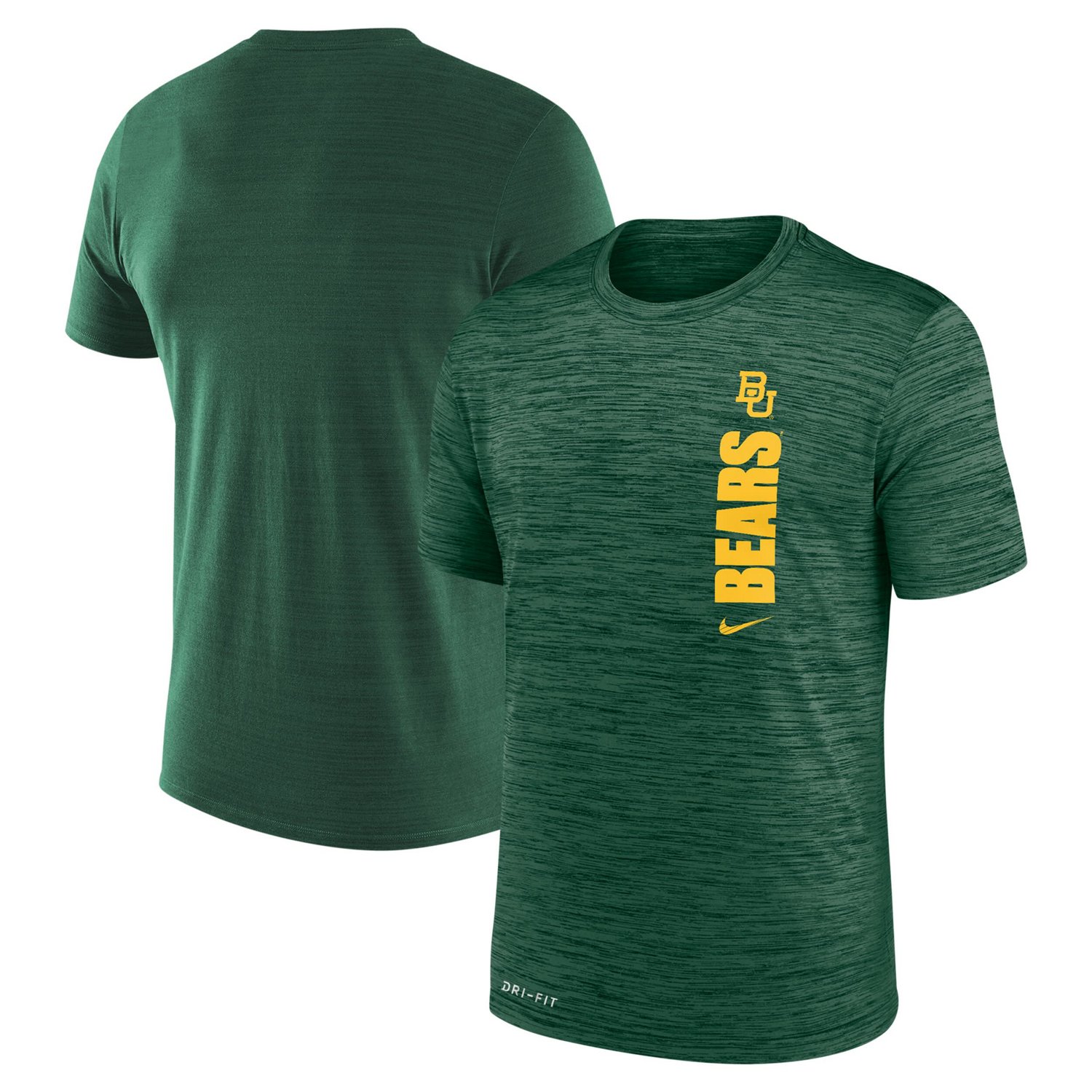 Nike Men's Baylor University Dri-FIT Team Issue Velocity Short Sleeve T ...