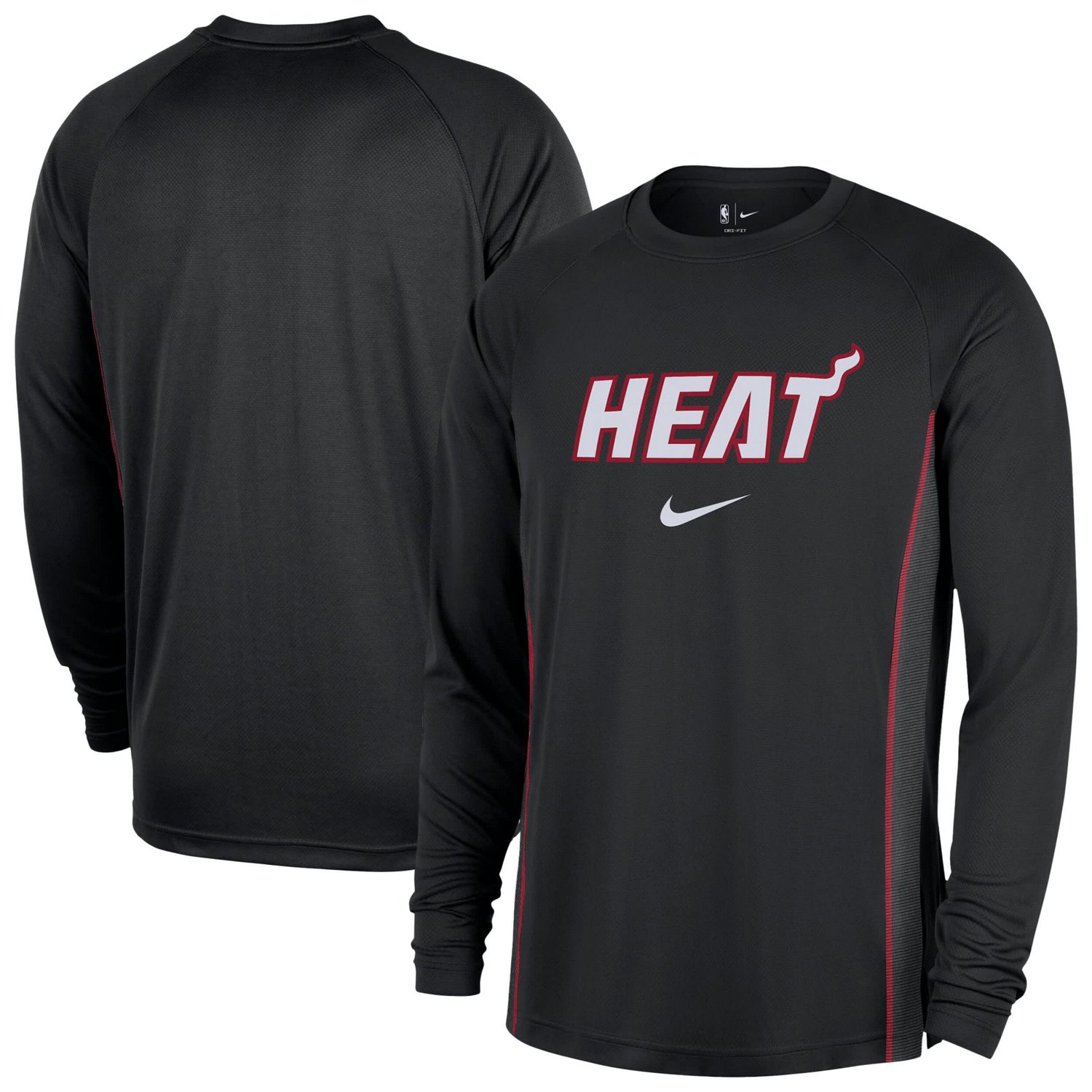 Nike Miami Heat 2025 26 Authentic Pre-Game Legend Dri-FIT Long Sleeve ...