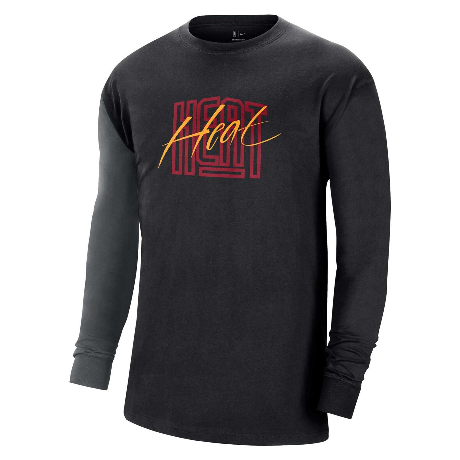 Nike Miami Heat Courtside Versus Flight MAX90 Long Sleeve T-Shirt | Academy