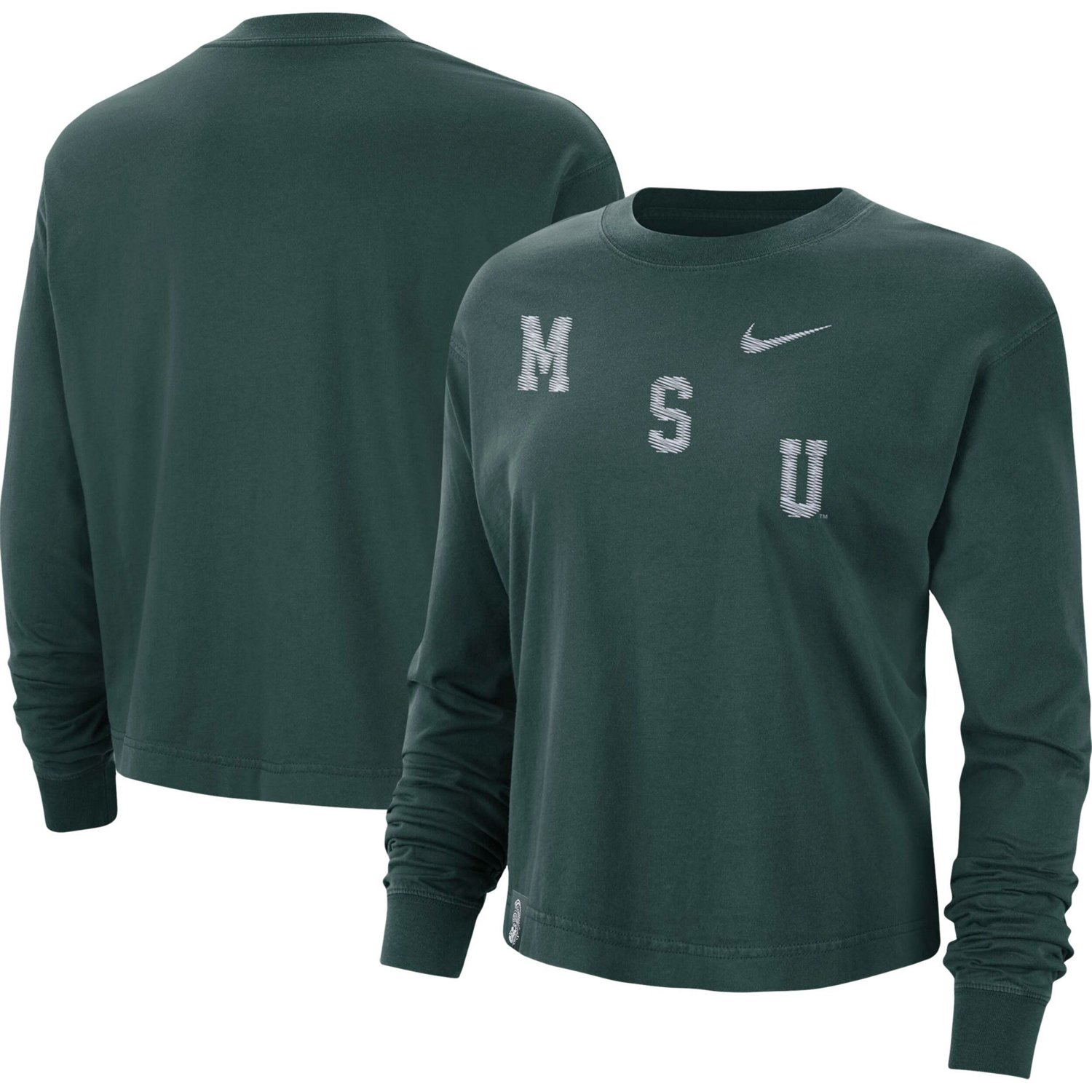 Nike Michigan State Spartans Boxy Varsity Long Sleeve T-Shirt | Academy