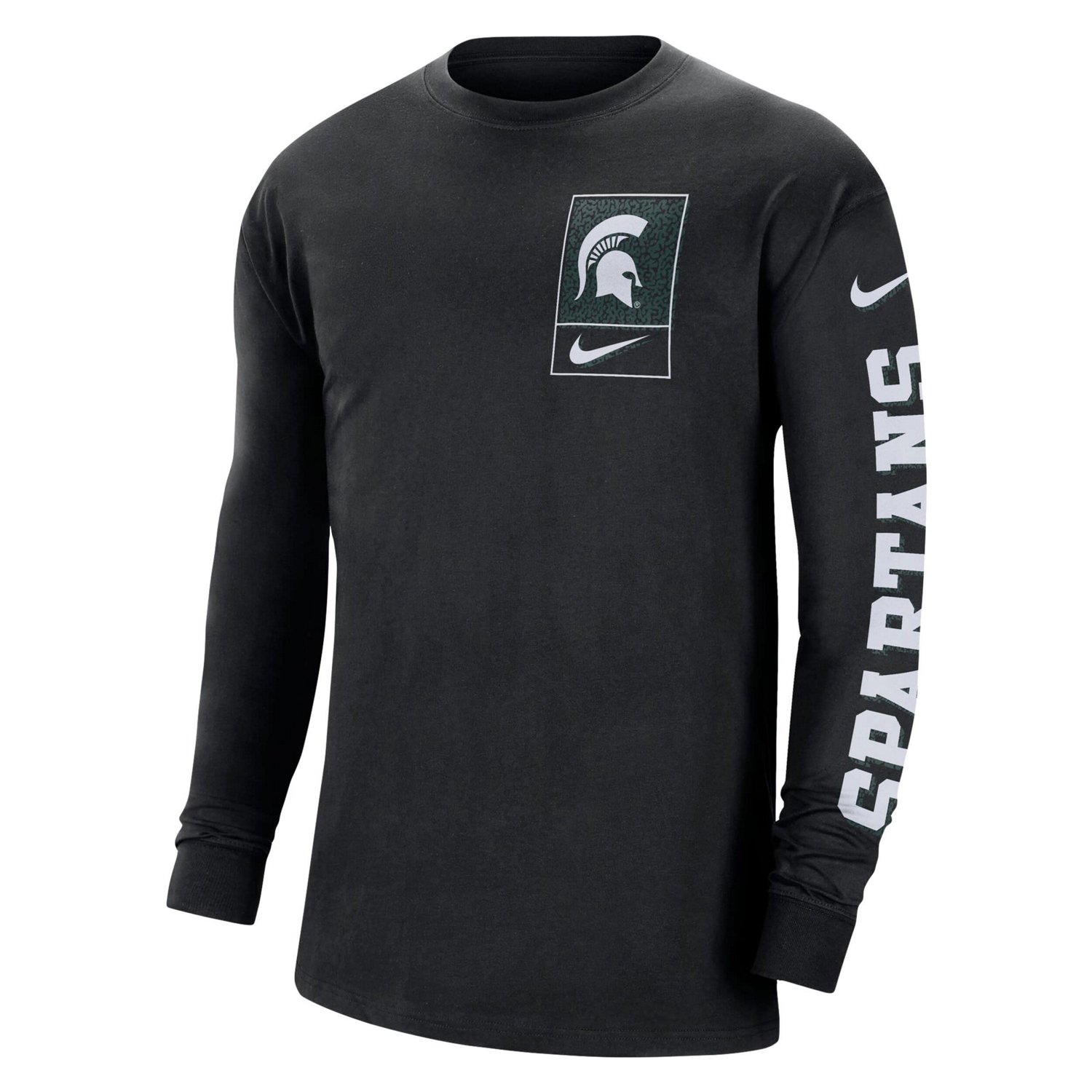 Nike Michigan State Spartans Seasonal Max90 2-Hit Long Sleeve T-Shirt ...