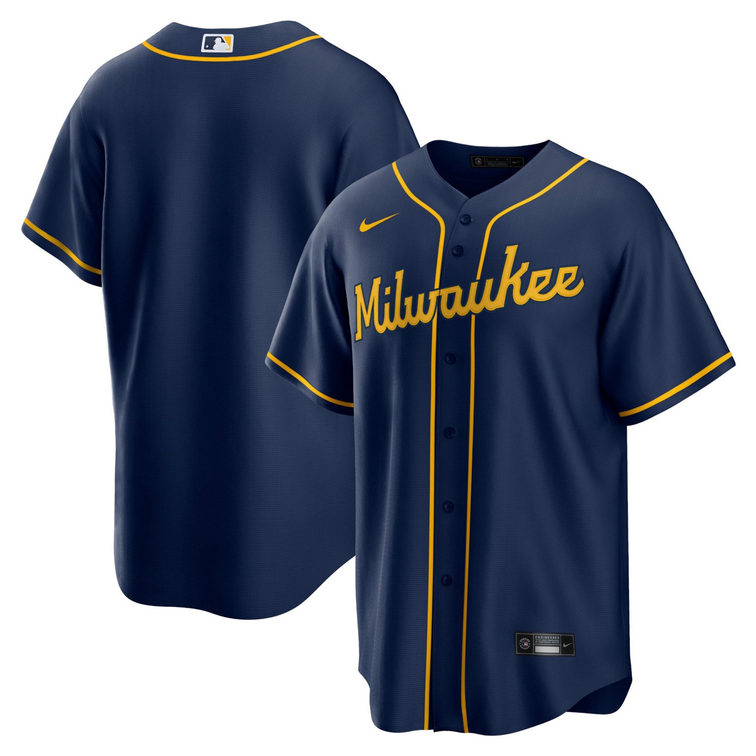 Nike Milwaukee Brewers Alternate Replica Team Jersey | Academy