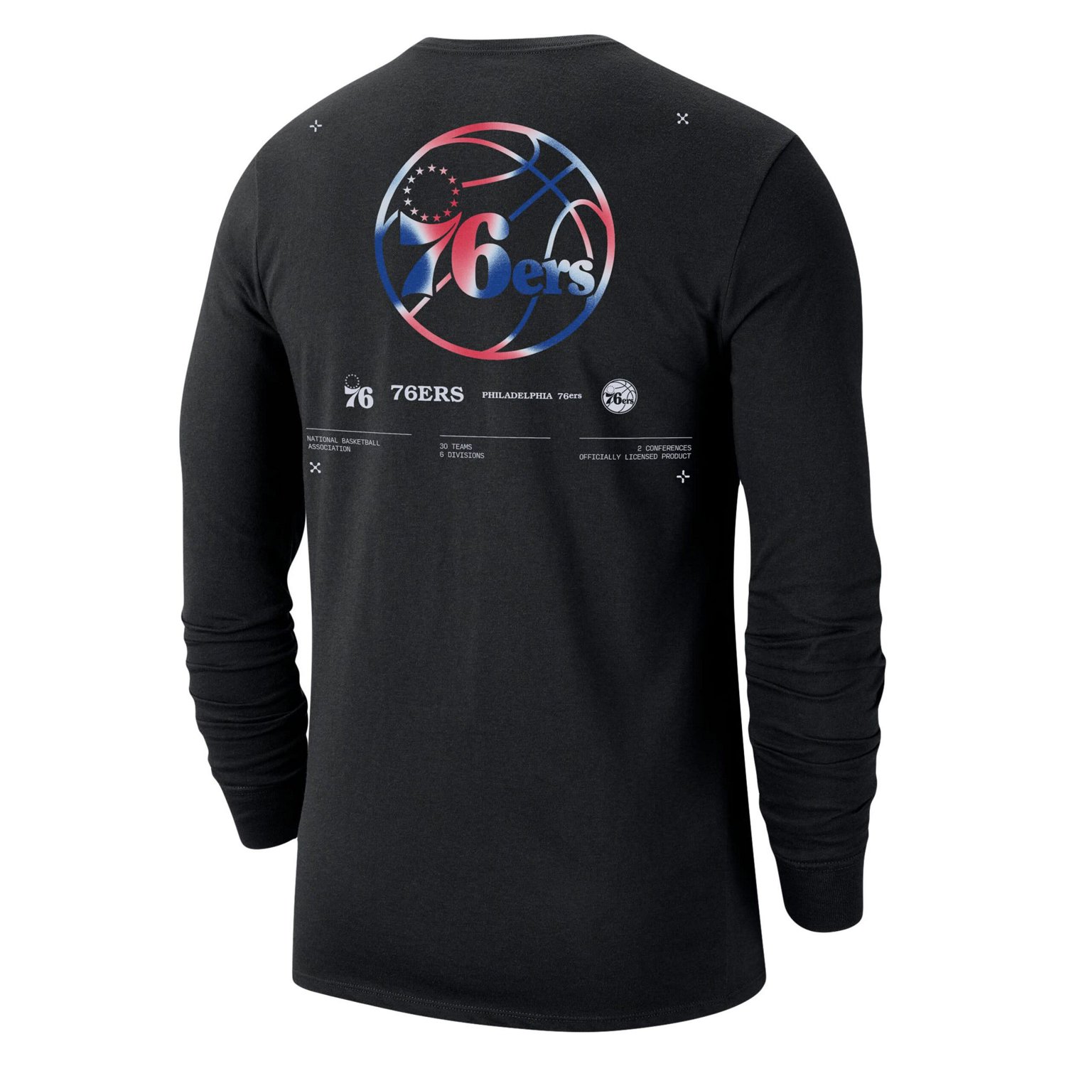 Nike Philadelphia 76ers Essential Air Traffic Control Long Sleeve T ...