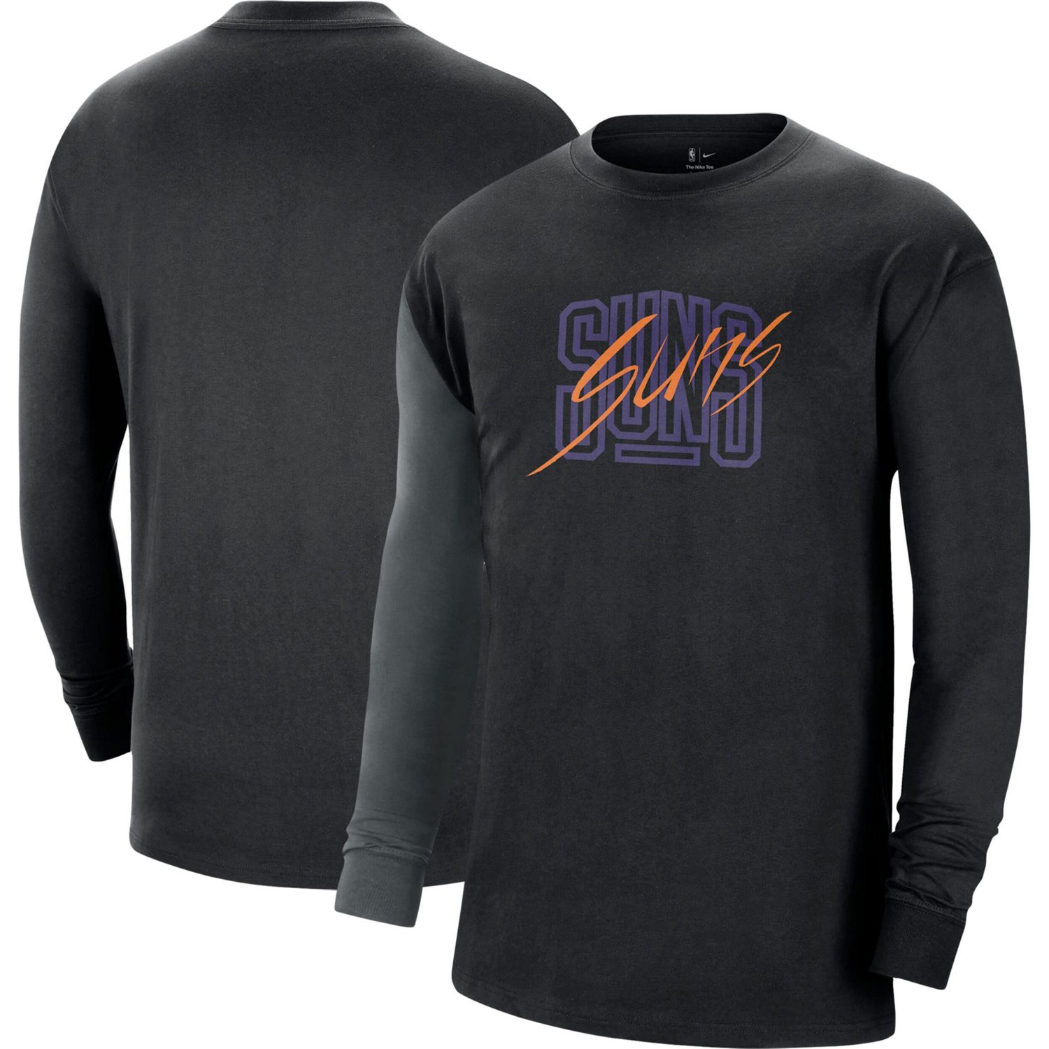 Nike Phoenix Suns Courtside Versus Flight MAX90 Long Sleeve T-Shirt ...