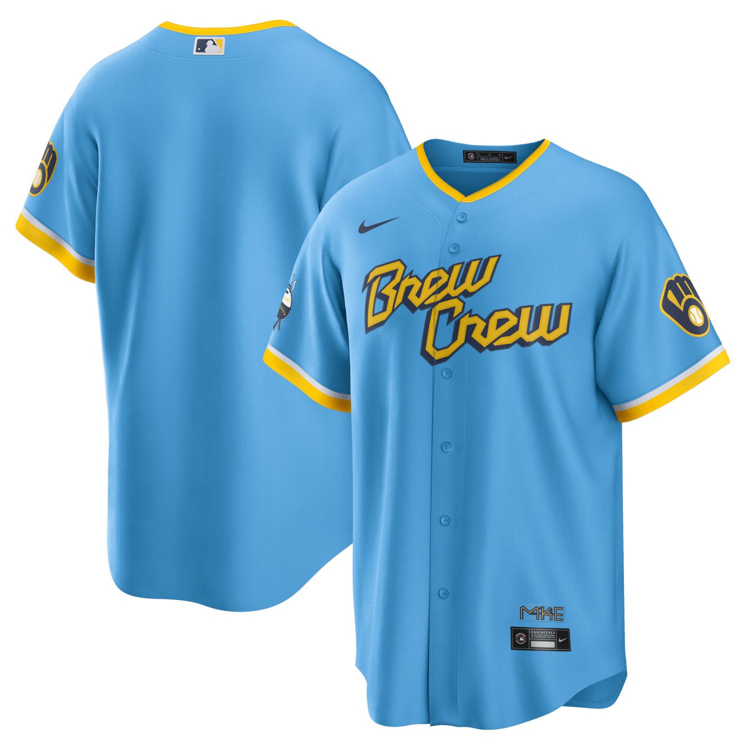 Nike Powder Milwaukee Brewers City Connect Replica Team Jersey | Academy