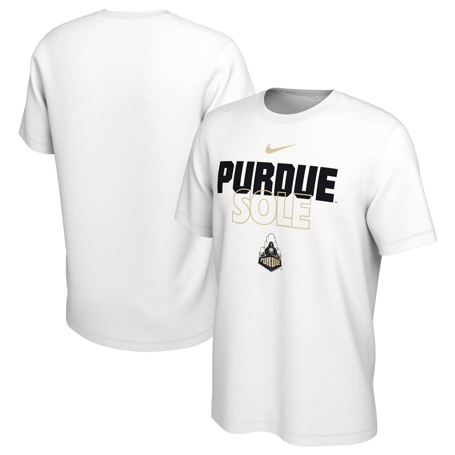 Nike Purdue Boilermakers 2023 On Court Bench T-Shirt | Academy