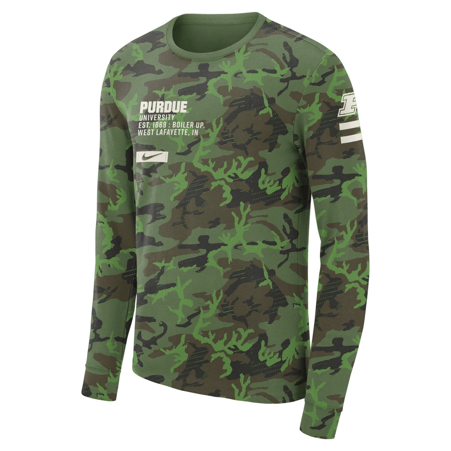 Nike Purdue Boilermakers Military Long Sleeve T-Shirt | Academy