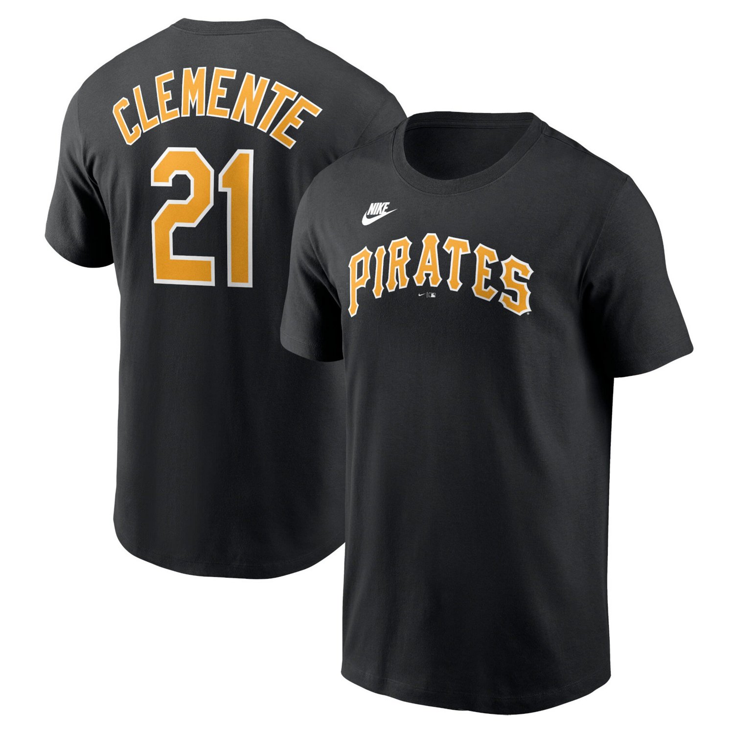 Nike Roberto Clemente Pittsburgh Pirates Fuse Name Number T-Shirt | Academy