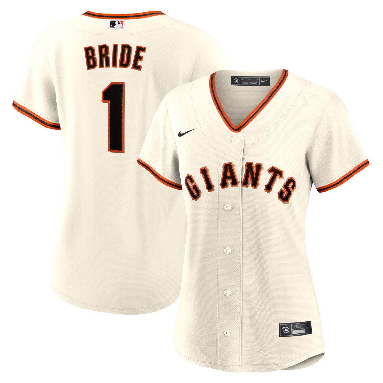 Nike San Francisco Giants 1 Bride Home Replica Jersey | Academy