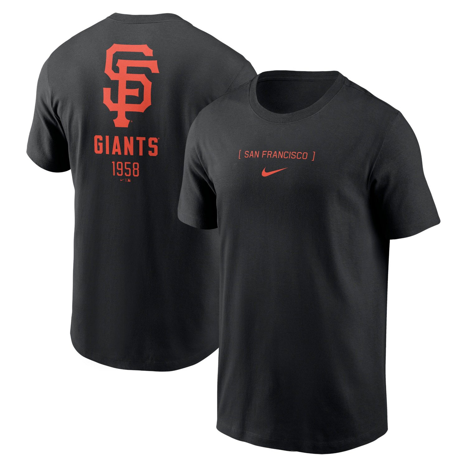 Nike San Francisco Giants Large Logo Back Stack T-Shirt | Academy