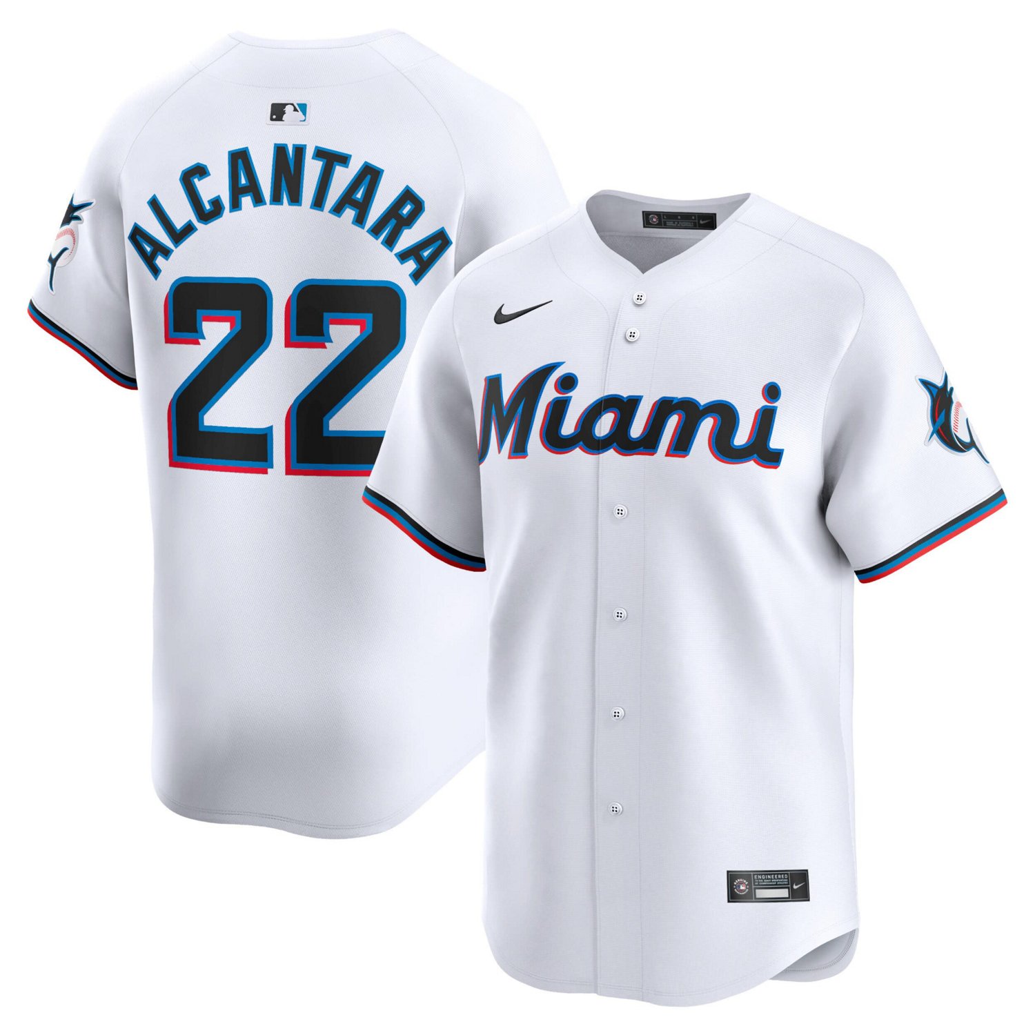 Nike Sandy Alcantara Miami Marlins Home Limited Player Jersey | Academy