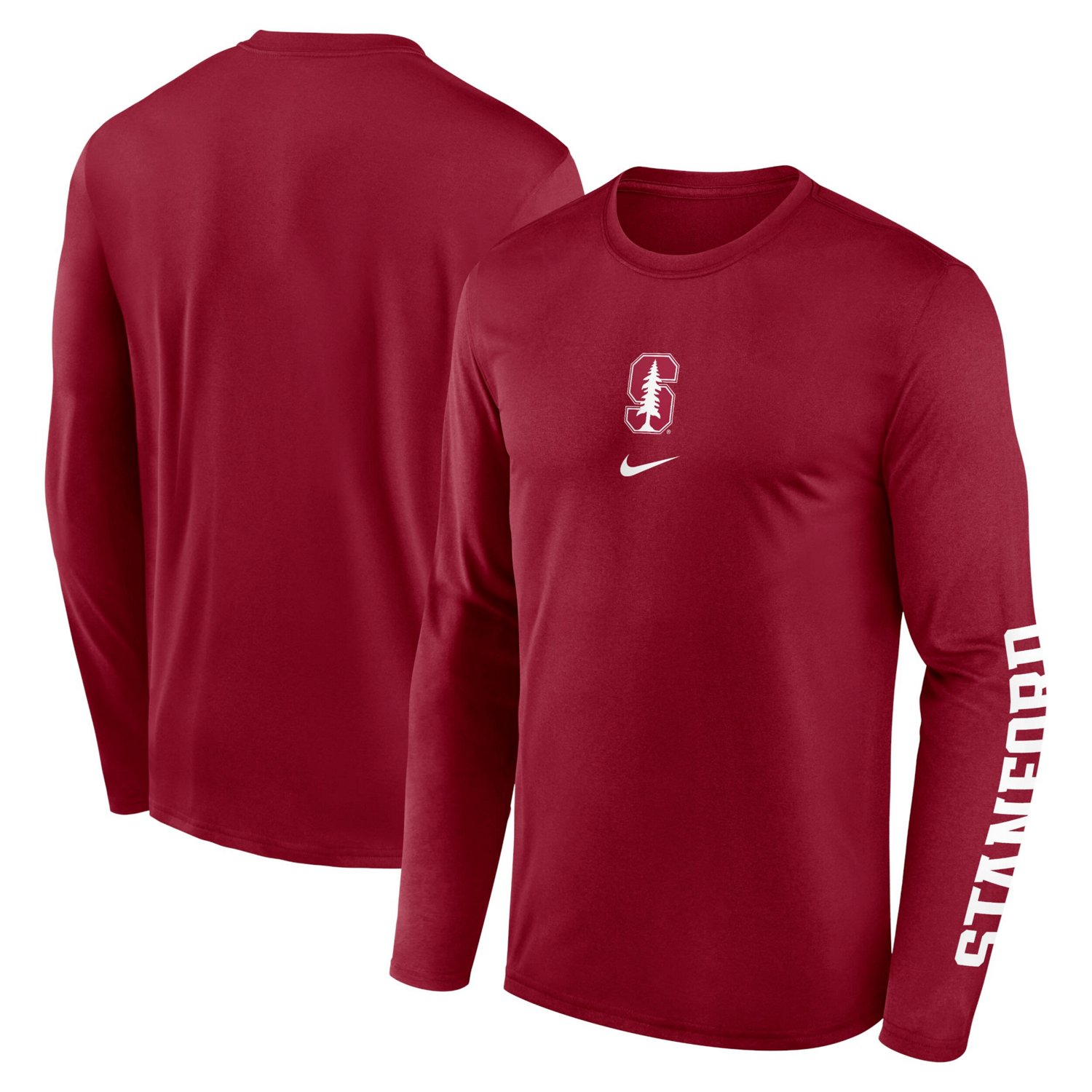 Nike Stanford Primetime Center Lockup Two-Hit Legend Long Sleeve T ...