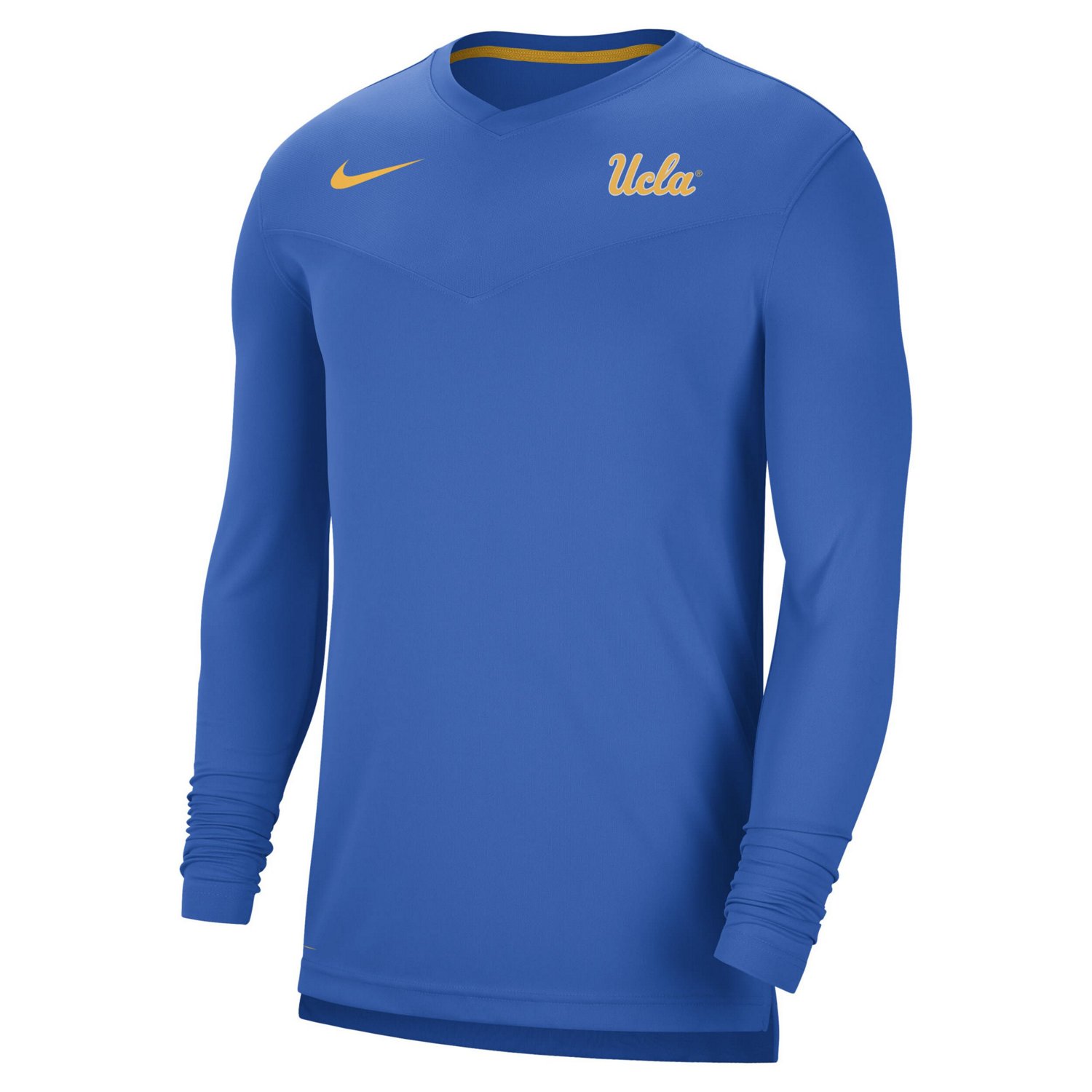Nike UCLA Bruins 2022 Coach Performance Long Sleeve V-Neck T-Shirt ...