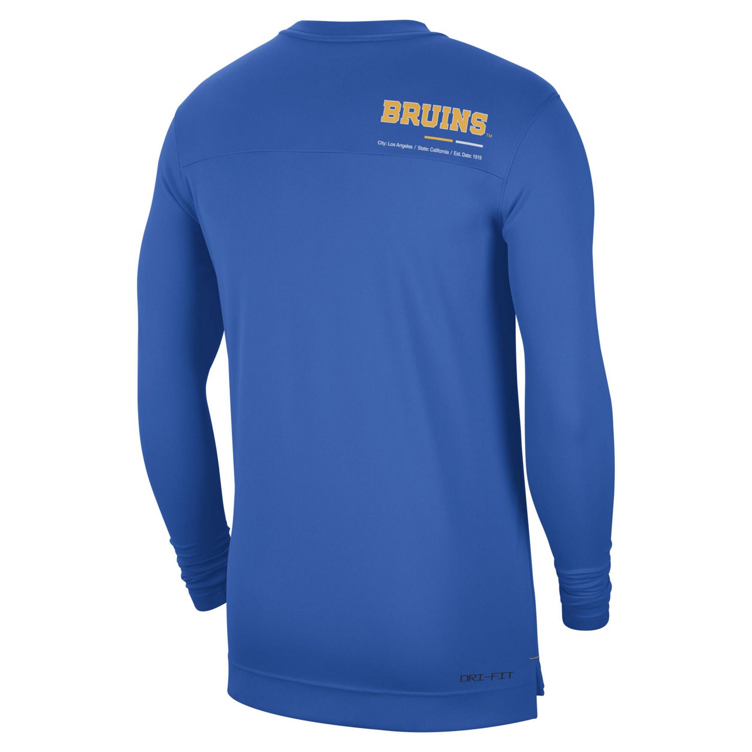 Nike UCLA Bruins 2022 Coach Performance Long Sleeve V-Neck T-Shirt ...