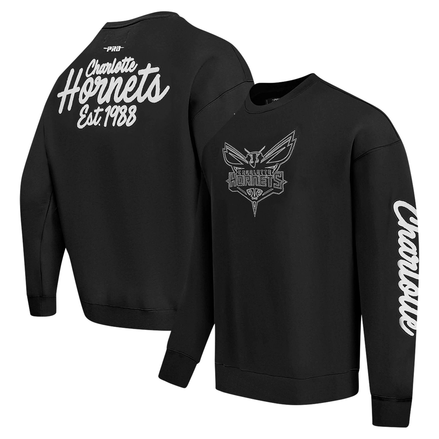 Pro Standard Charlotte Hornets Paint the City Drop Shoulder Sweatshirt ...