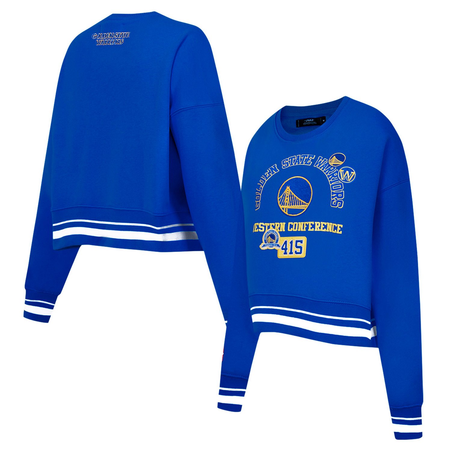Pro Standard Golden State Warriors Area Code Cropped Pullover ...