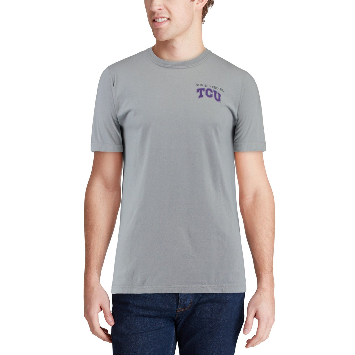 TCU Horned Frogs Team Comfort Colors Campus Scenery T-Shirt | Academy