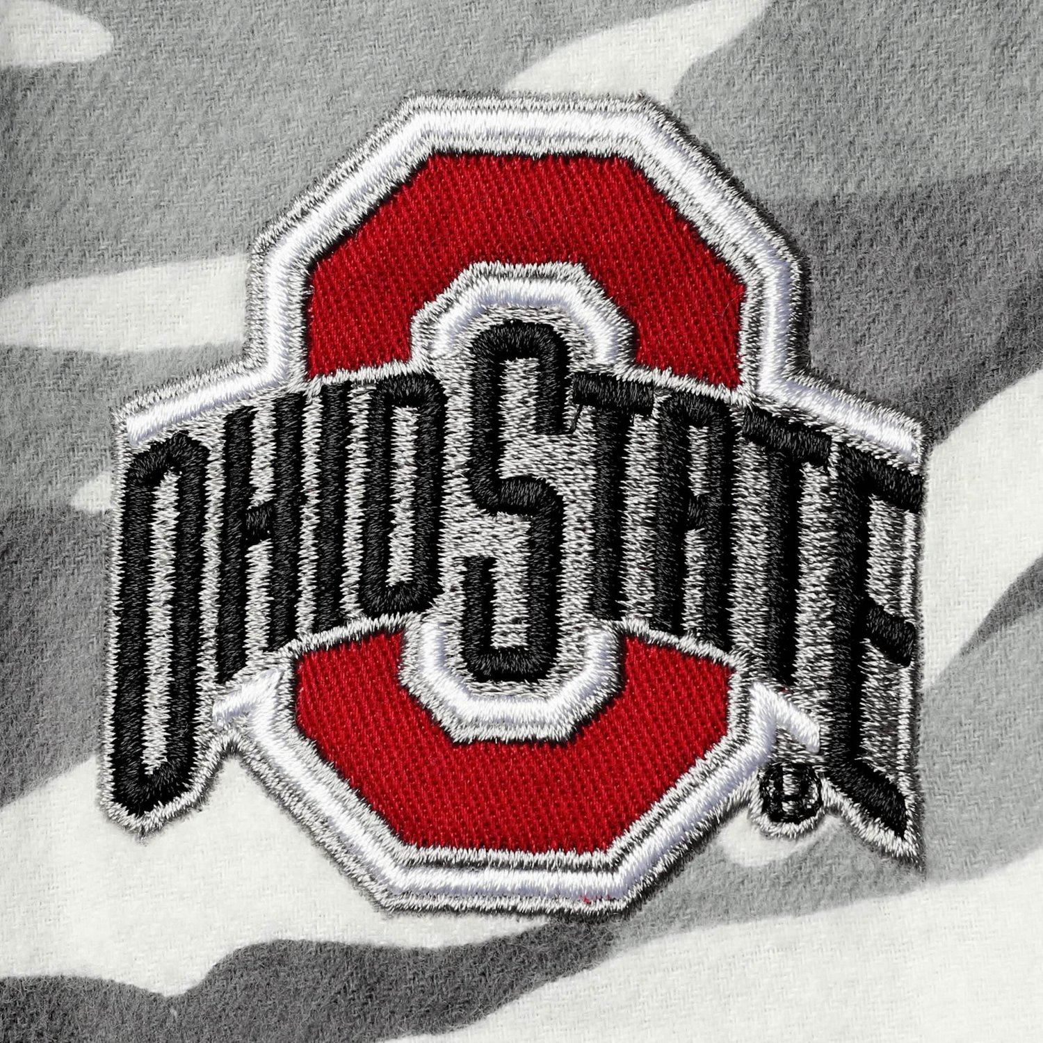 The Wild Collective Ohio State Buckeyes Camo Flannel Button-Up Long ...