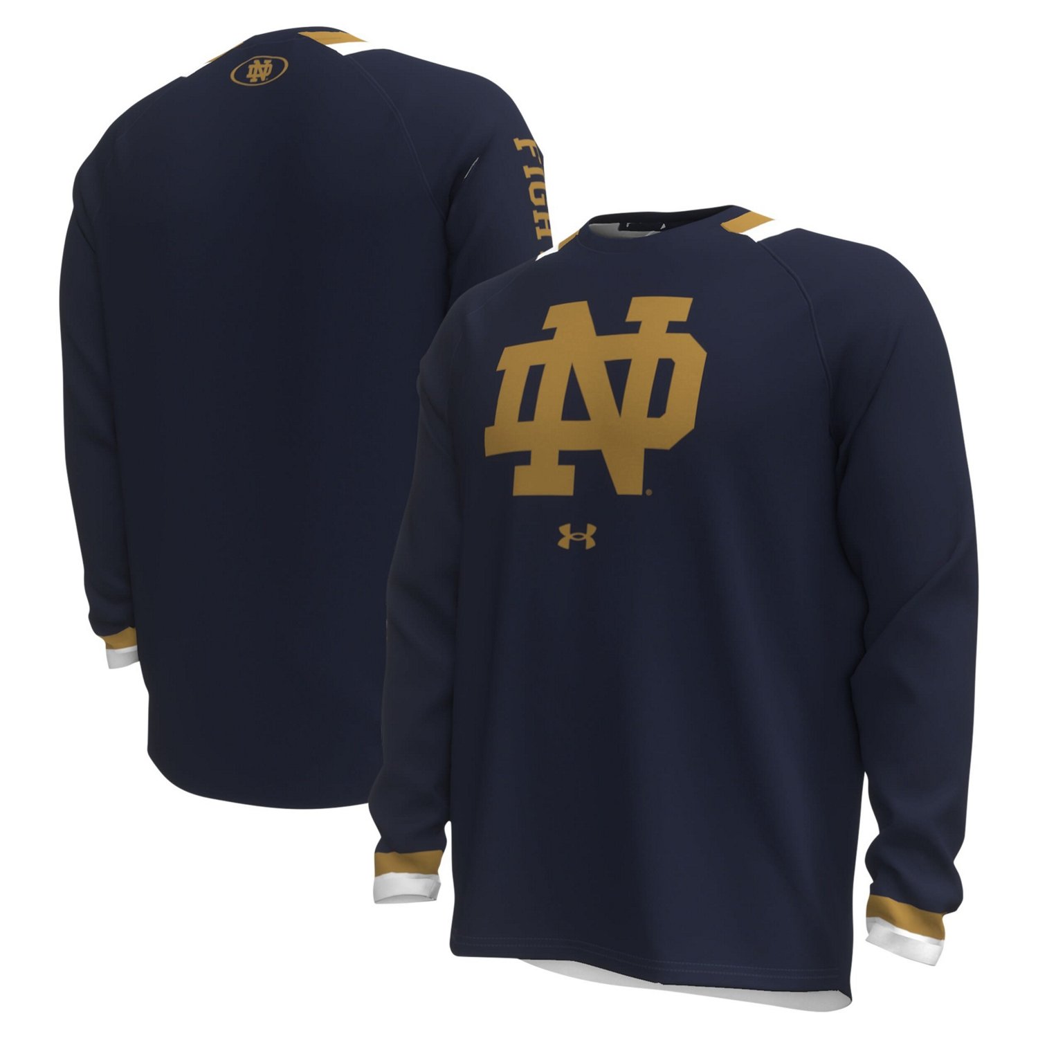 Under Armour Notre Dame Fighting Irish Shooter Raglan Long Sleeve T