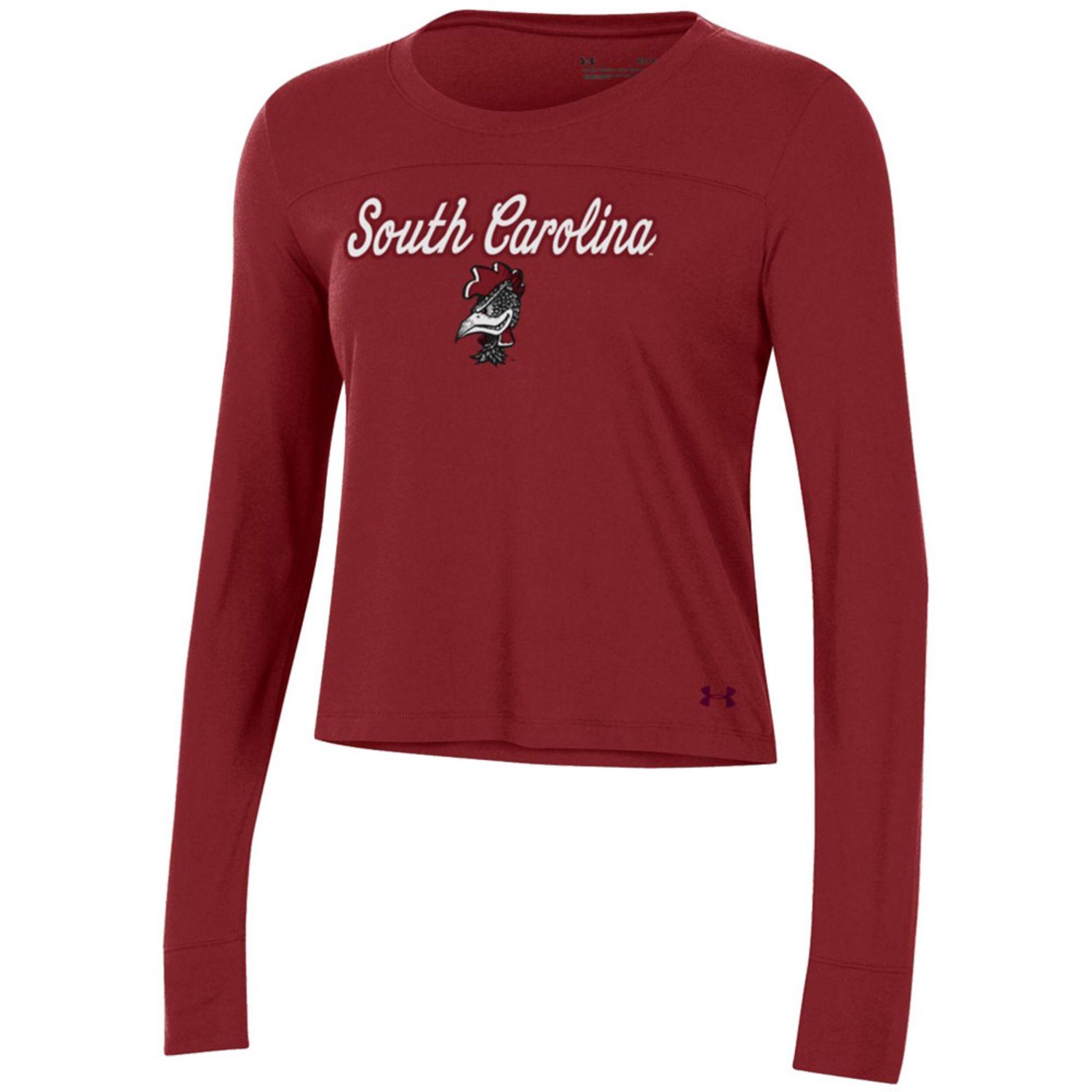 Under Armour South Carolina Gamecocks Vault Cropped Long Sleeve T-Shirt ...