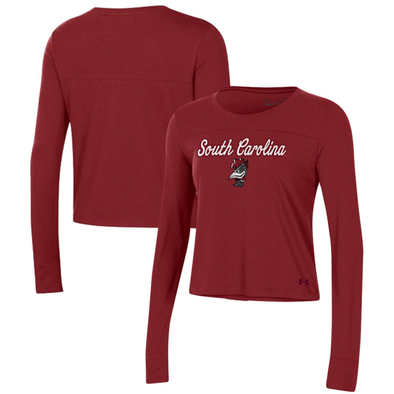Under Armour South Carolina Gamecocks Vault Cropped Long Sleeve T-Shirt ...