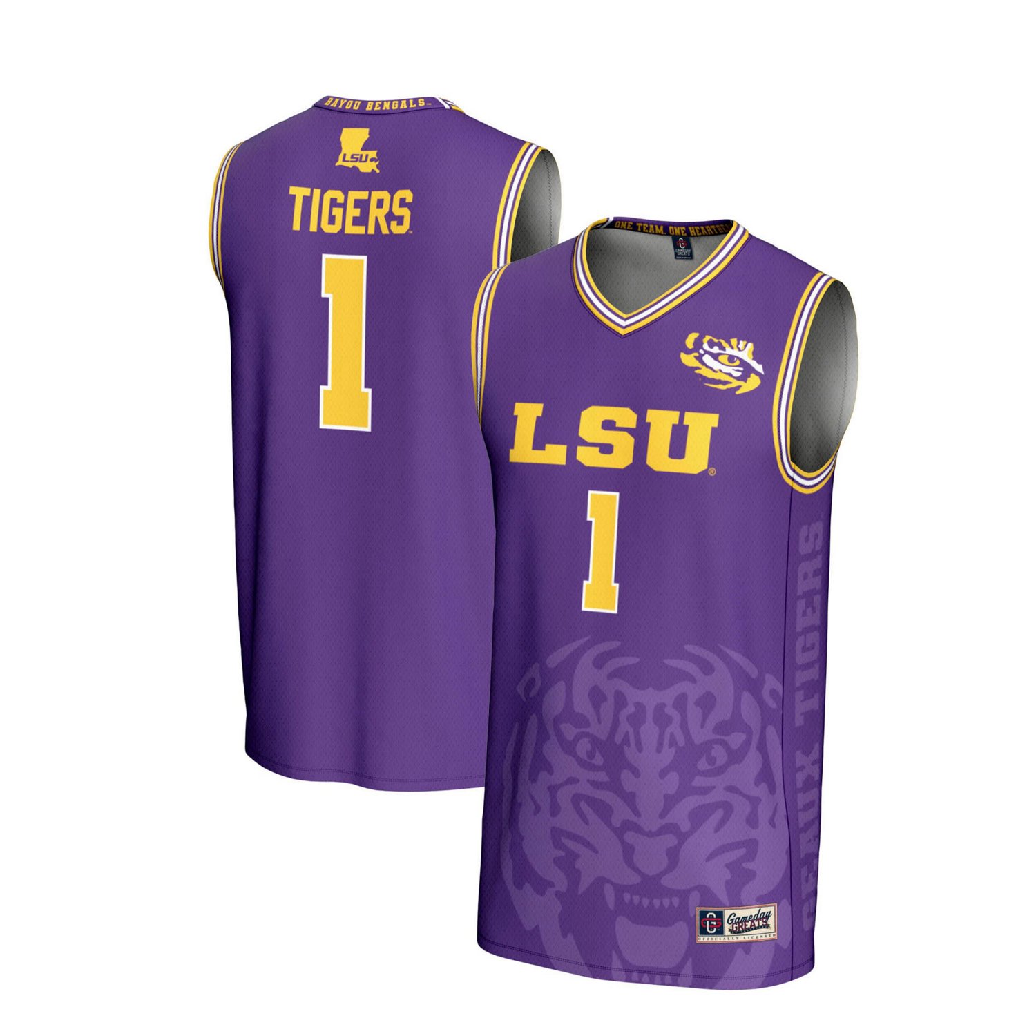 Unisex GameDay Greats 1 LSU Tigers Lightweight Icon Print Basketball ...
