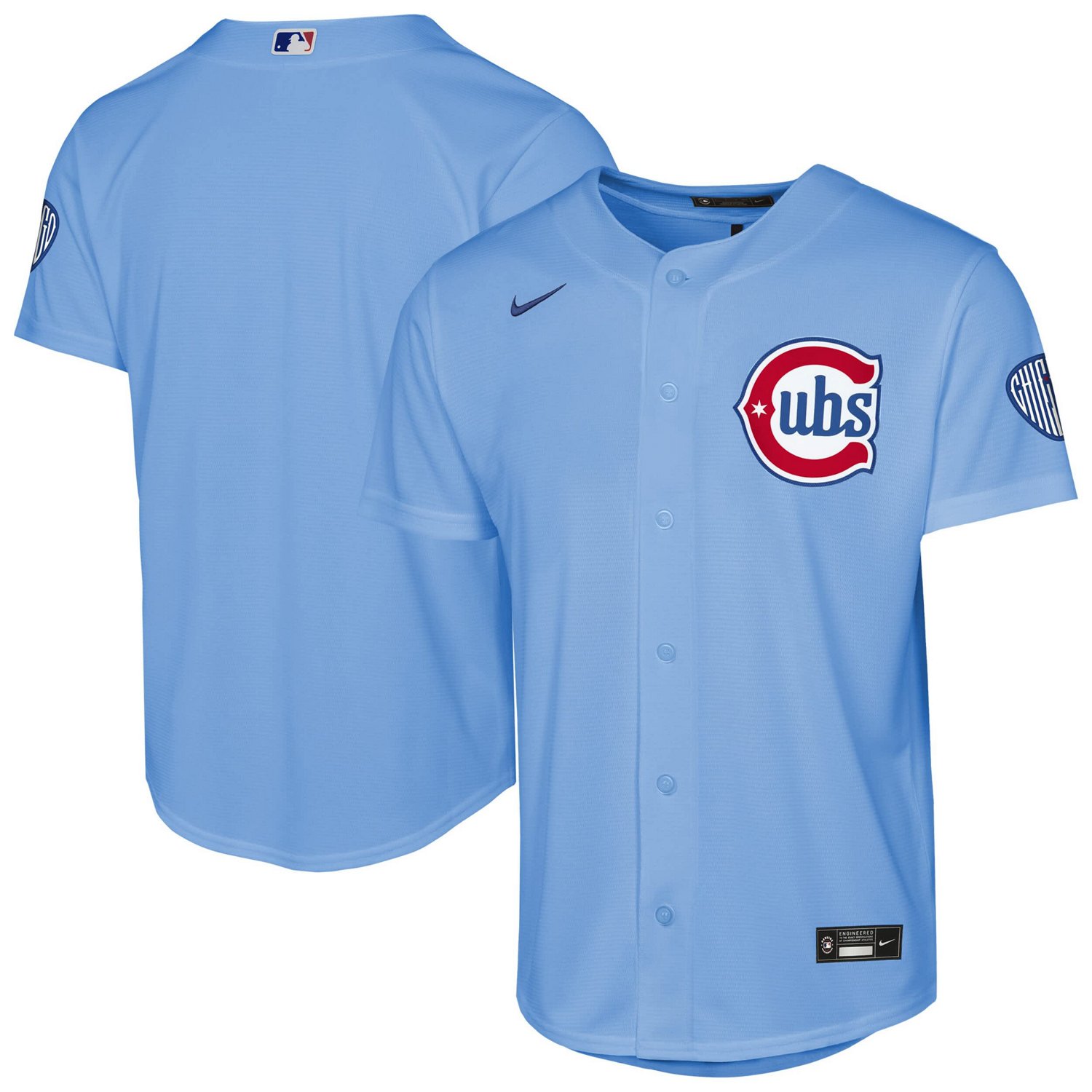 Youth Nike Light Chicago Cubs Alternate 2 Stadium Jersey | Academy