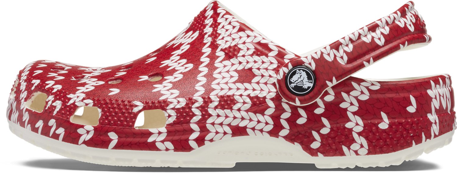 Crocs Adults' Classic Holiday Sweater Clogs | Academy