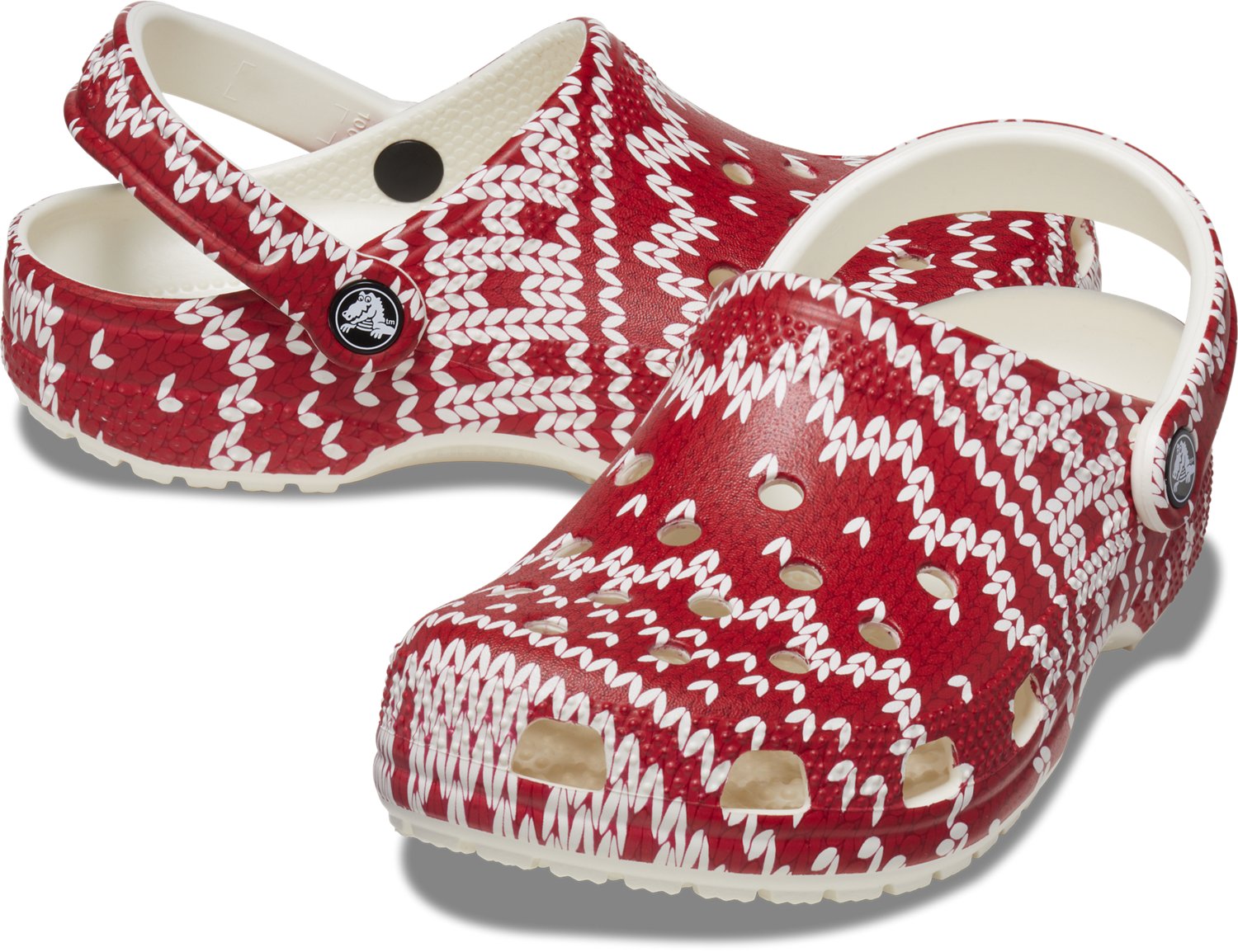 Crocs Adults' Classic Holiday Sweater Clogs | Academy
