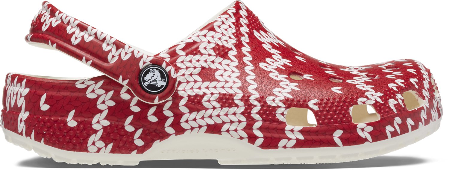 Crocs Adults' Classic Holiday Sweater Clogs | Academy