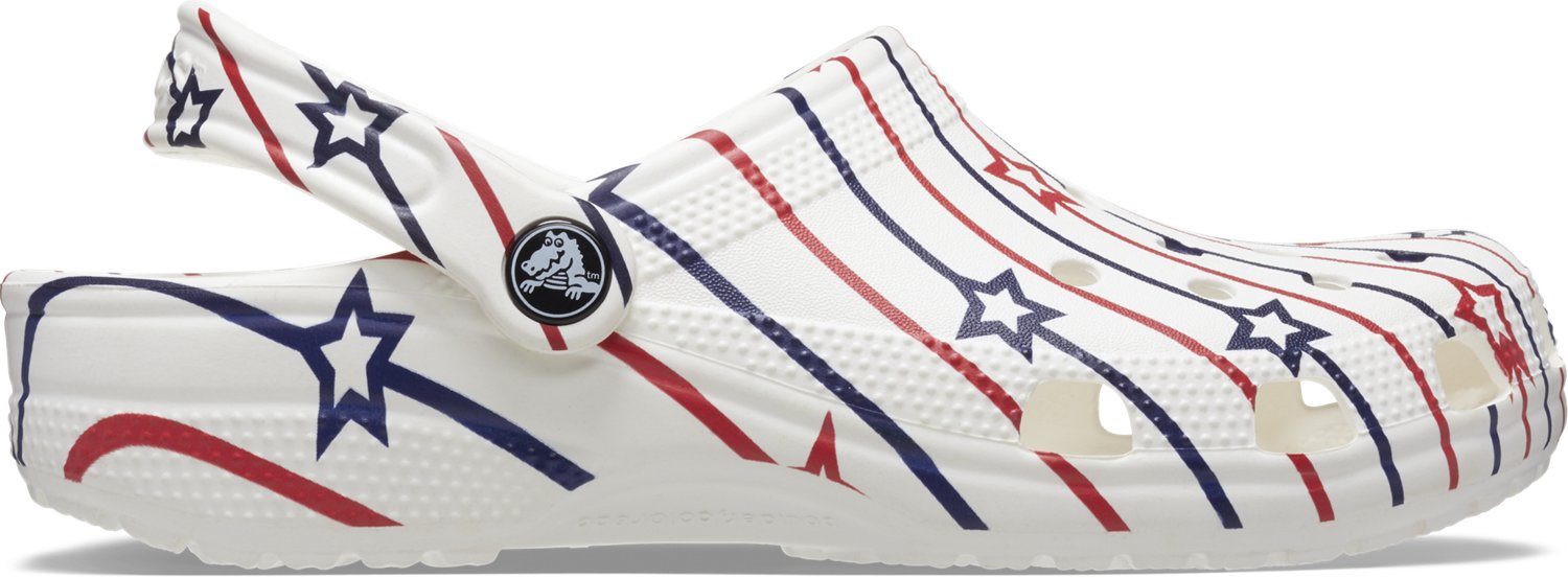 Crocs Adults' Classic Stars and Stripes Clogs | Academy