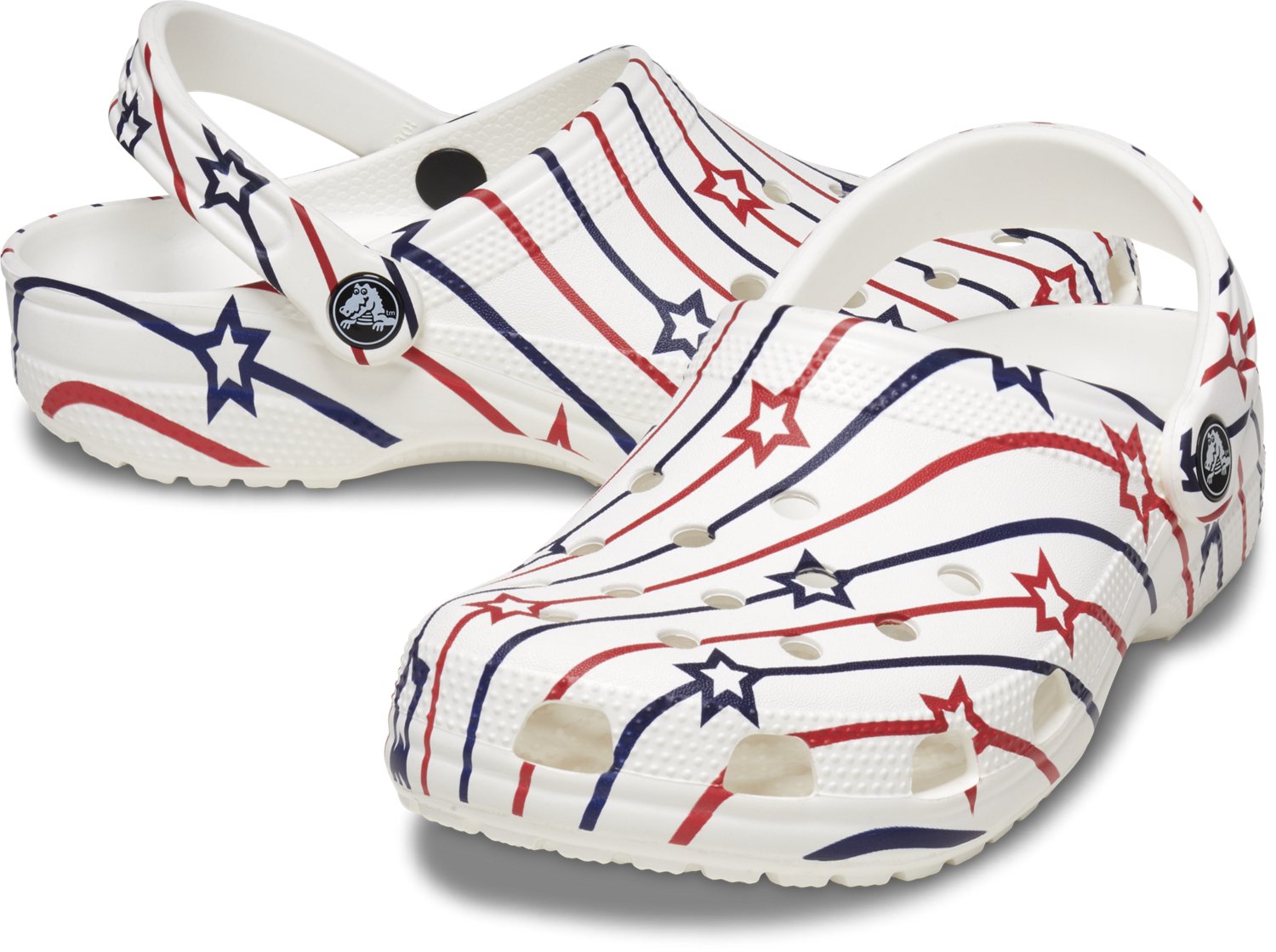 Crocs Adults' Classic Stars and Stripes Clogs | Academy