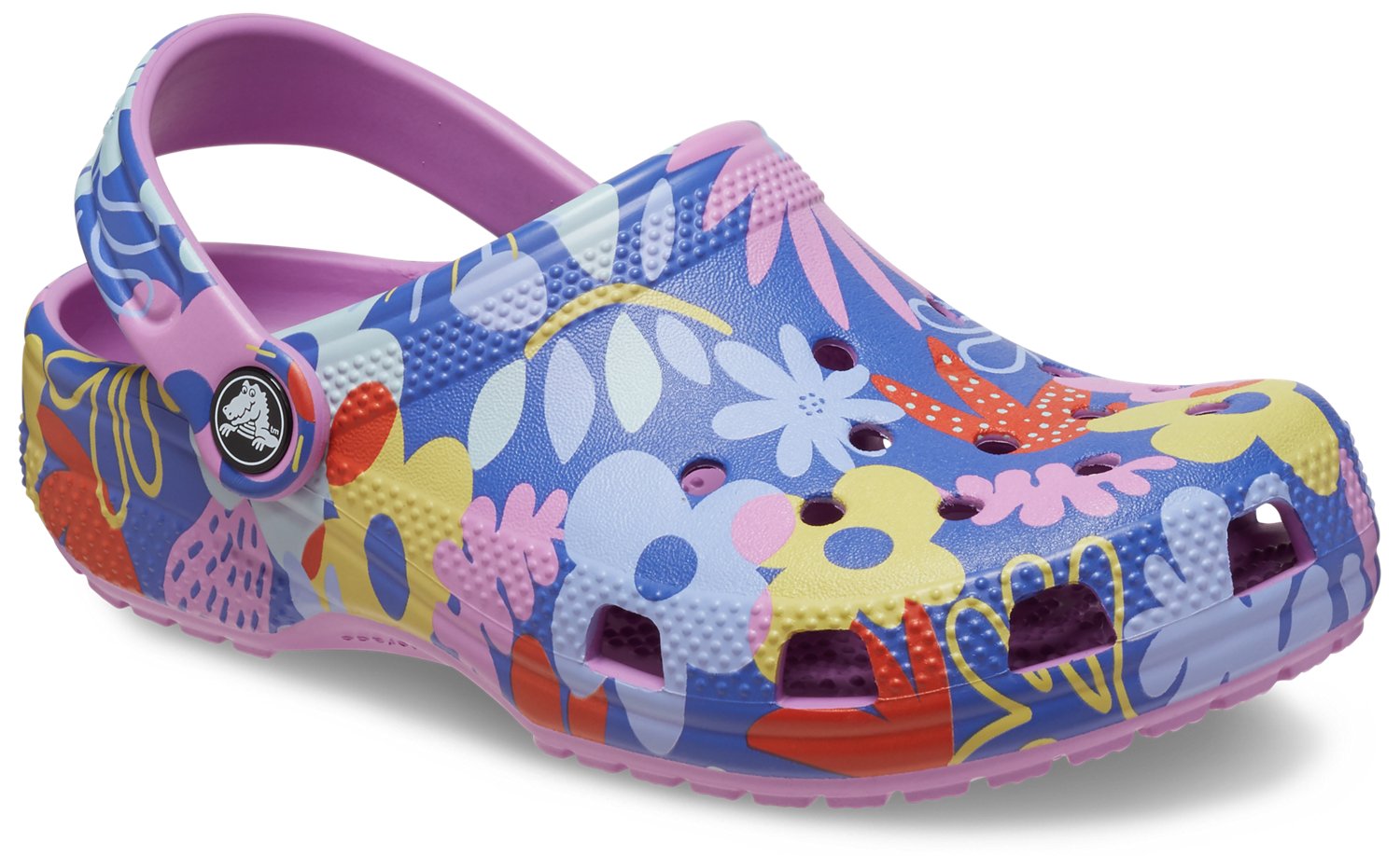 Crocs Girls' 4-7 Classic Printed Floral Clogs | Academy