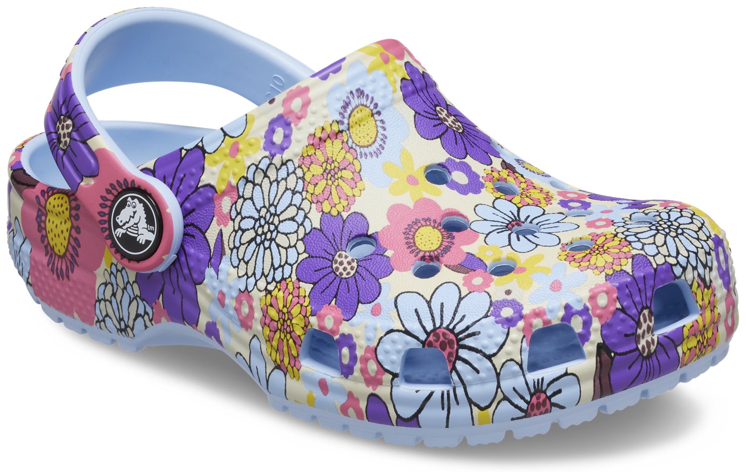 Crocs Kids' Classic Retro Floral PSGS Clogs | Academy